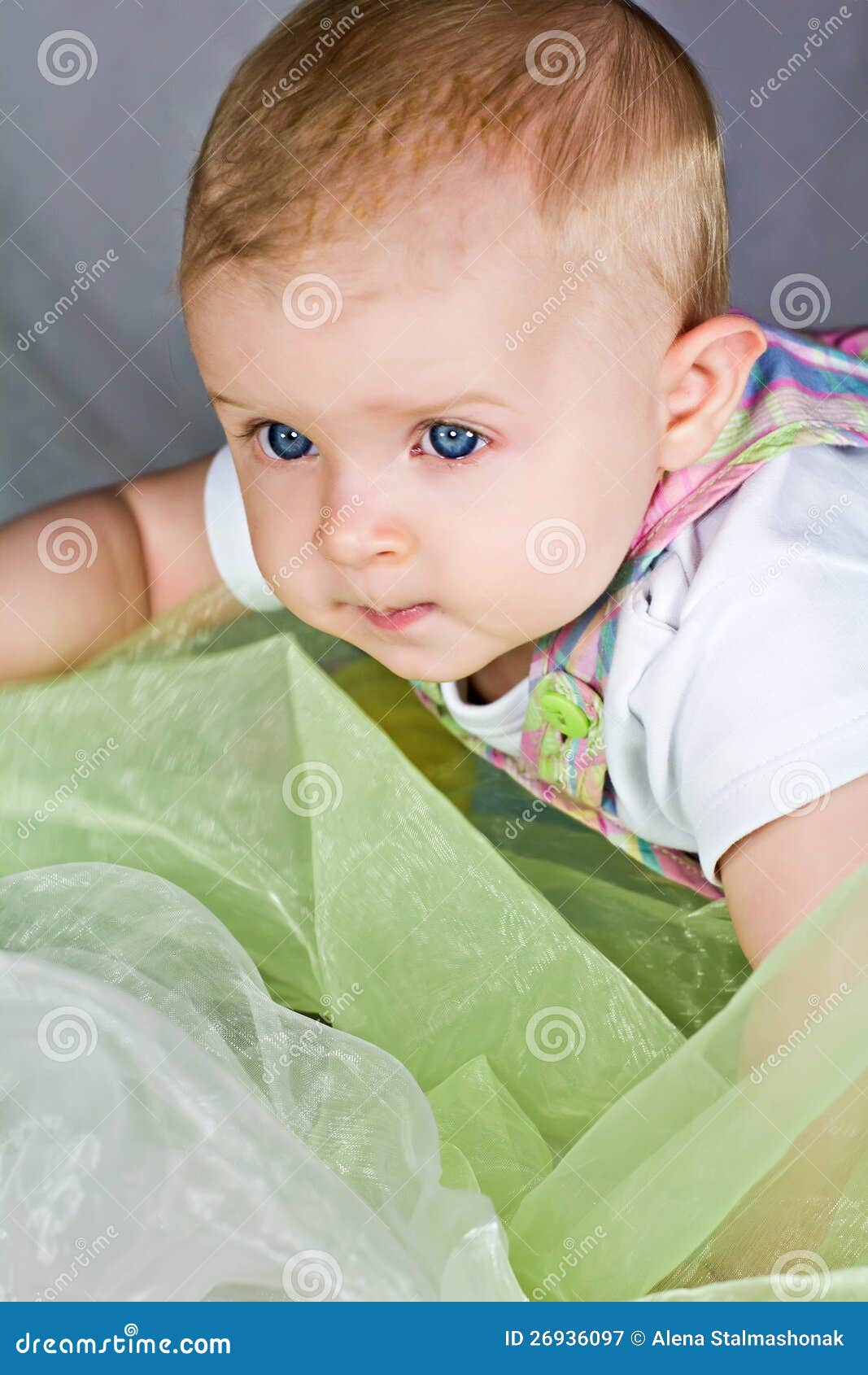 Earnest baby face stock image. Image of emotion, innocent - 26936097