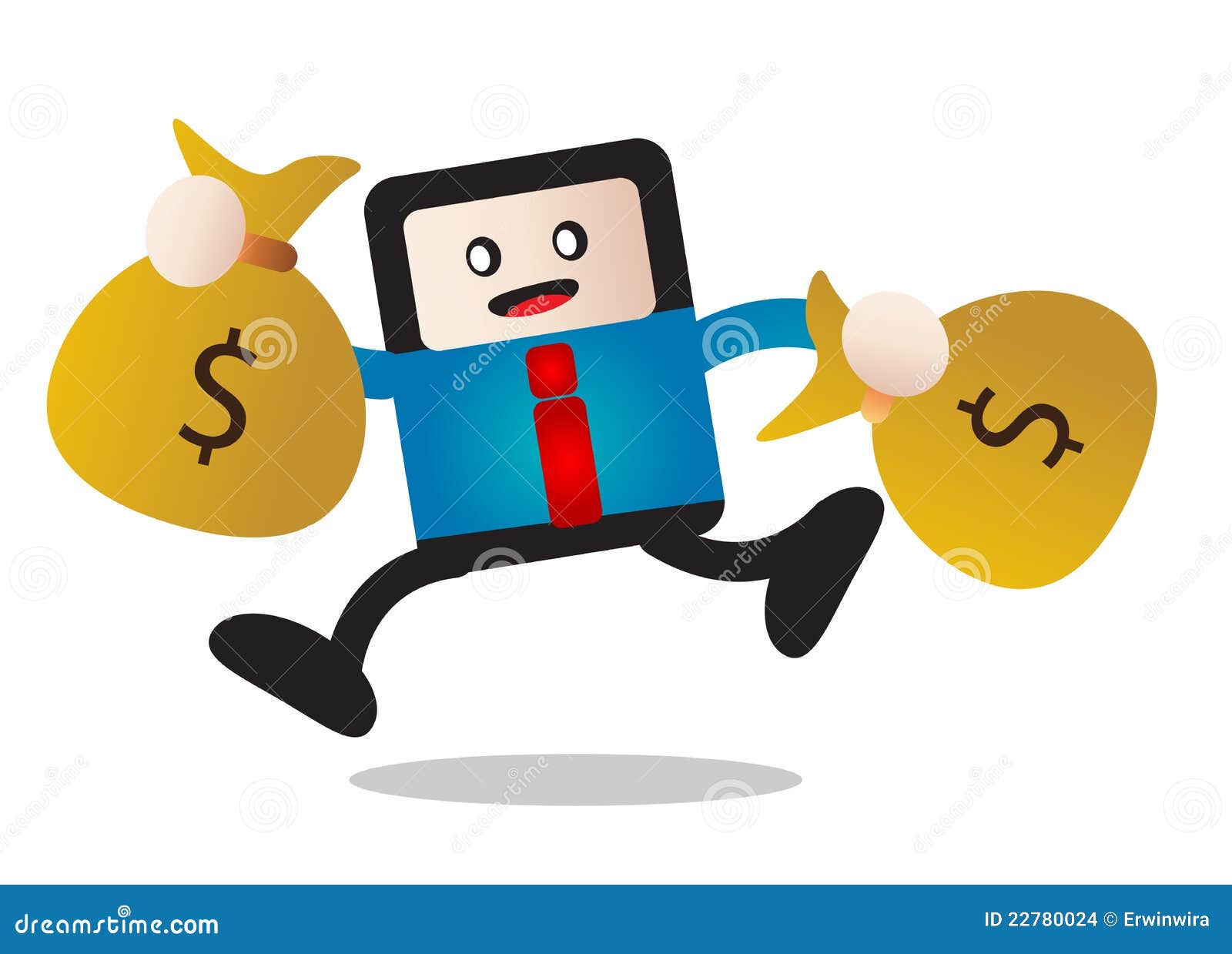 Earning stock vector. Illustration of invest, fast, leader - 22780024