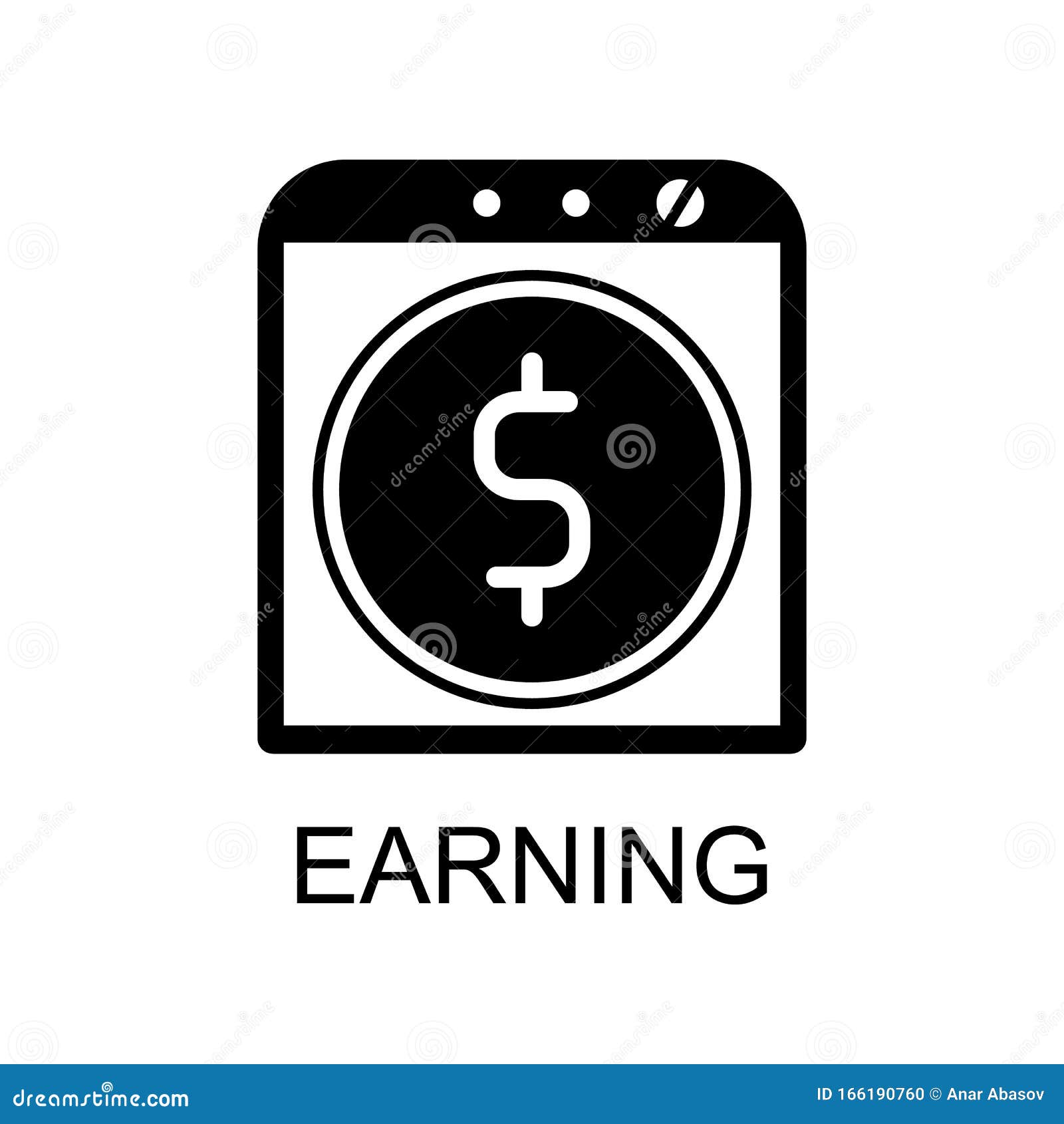 Earning Icon. Element of Seo and Development Icon with Name for Mobile ...