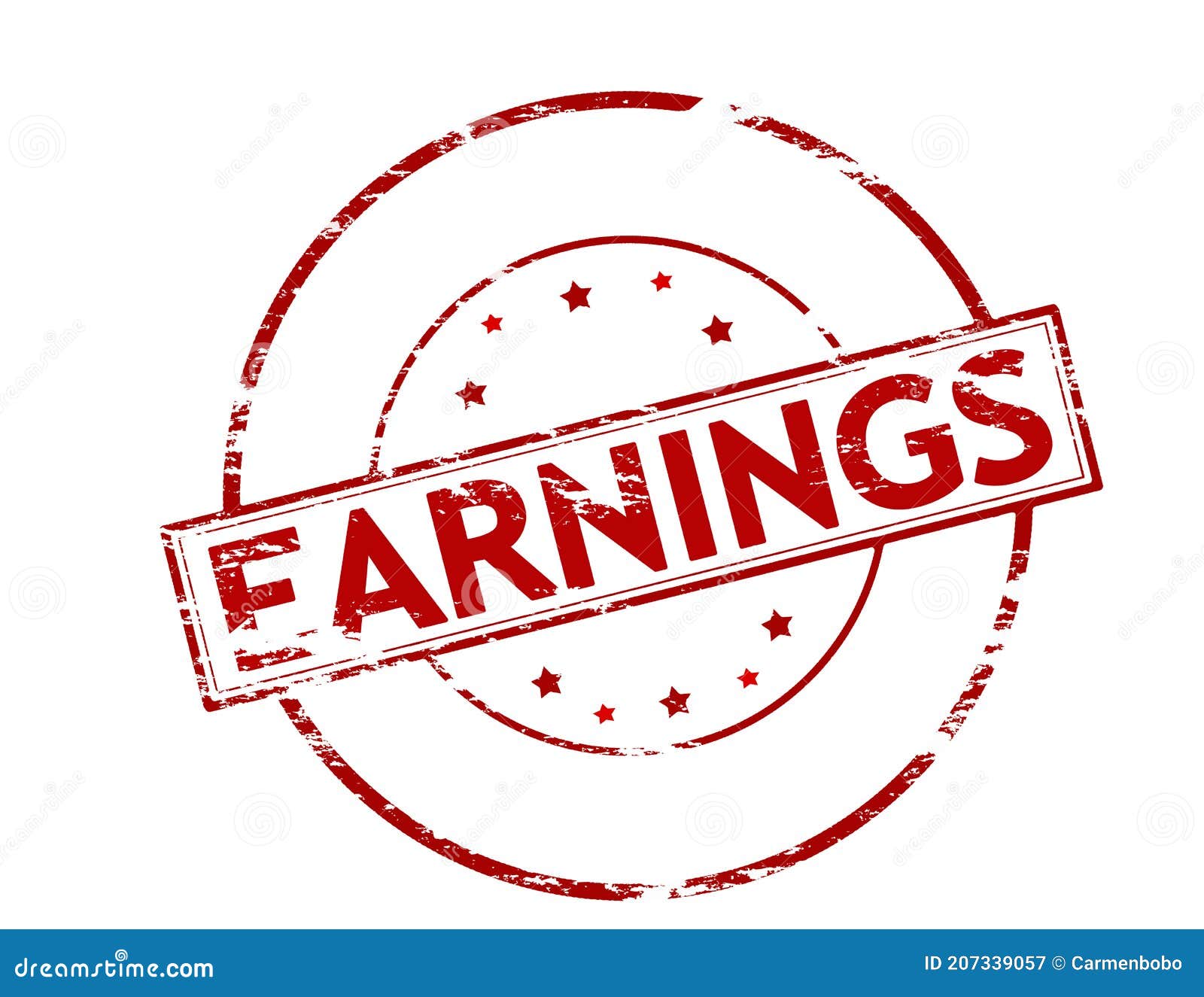 Stamp with text Earning stock illustration. Illustration of packet ...
