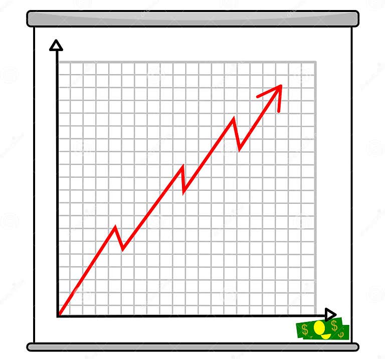 Earnings chart stock illustration. Illustration of finance - 4969933