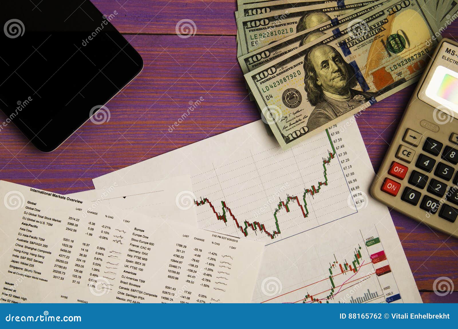 Earnings from Trading on the Stock Exchange Stock Photo - Image of ...