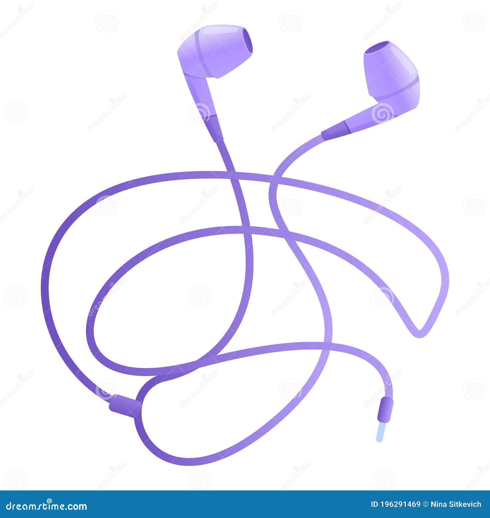 Earphone Icon, Cartoon Style Stock Vector - Illustration of gadget ...