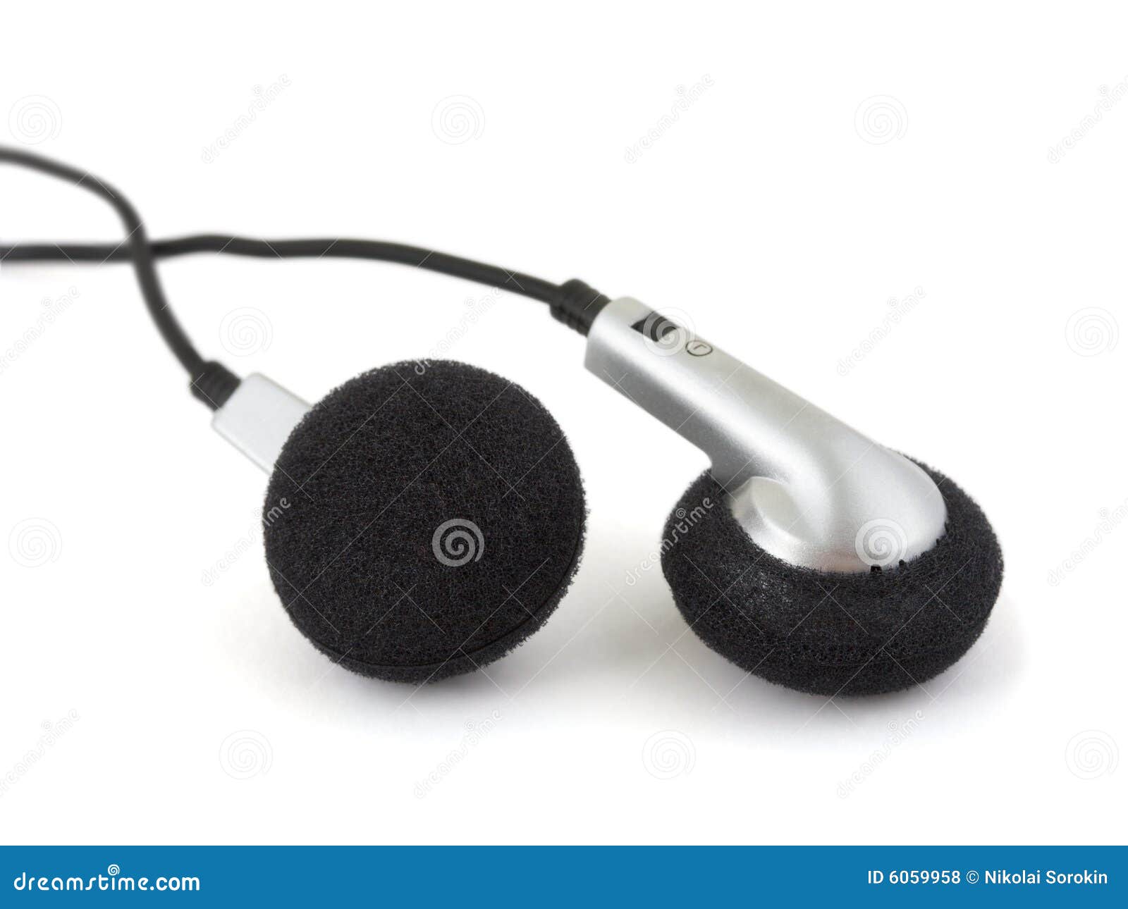Earphones close-up stock photo. Image of close, mini, electronics - 6059958
