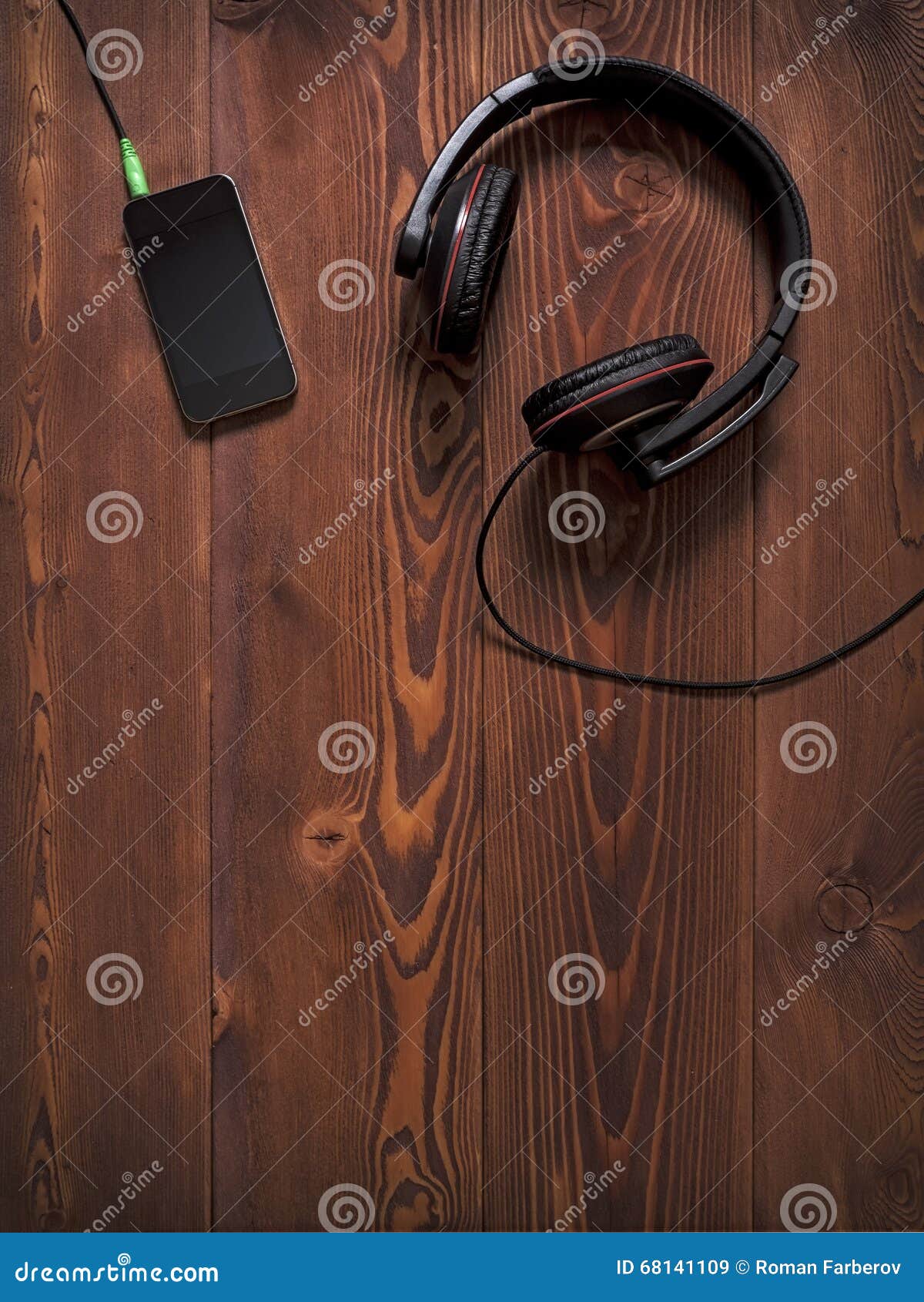 Earphones and Mobile Smartphone Stock Image - Image of audiobook, sound ...
