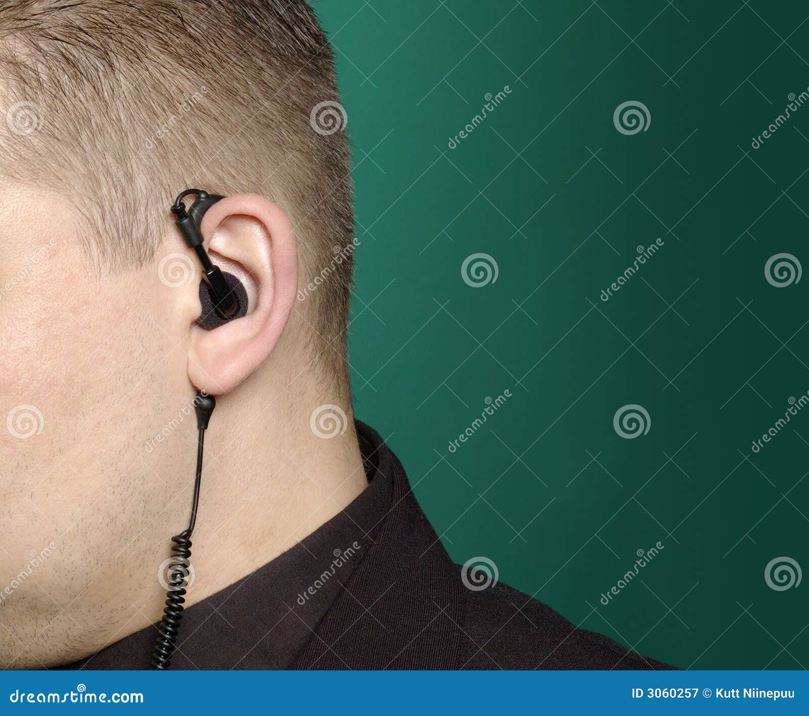 Earpiece stock image. Image of communicate, body, secure - 3060257