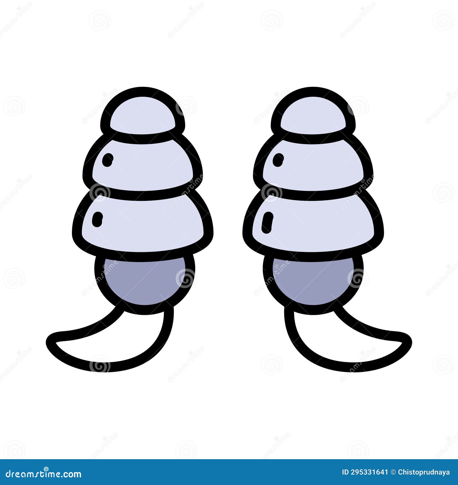 Earplug Flat Icon. Simple Style Sign Isolated on White Background. Vector Illustration Stock ...