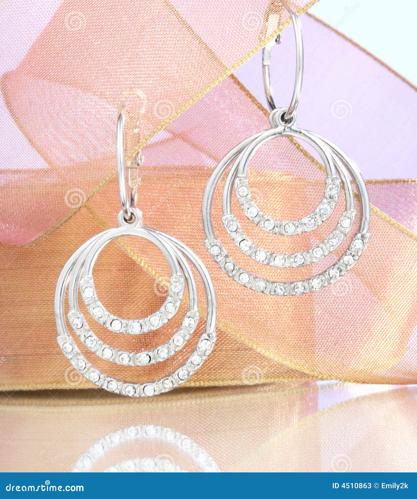 Earring stock image. Image of jewelry, feminine, reflection - 4510863