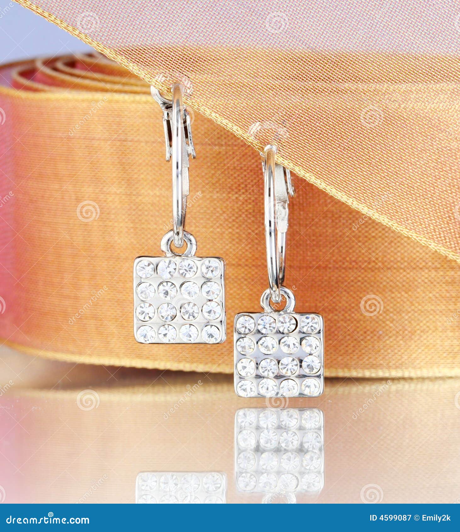 Earring stock image. Image of jewelry, still, platinum - 4599087