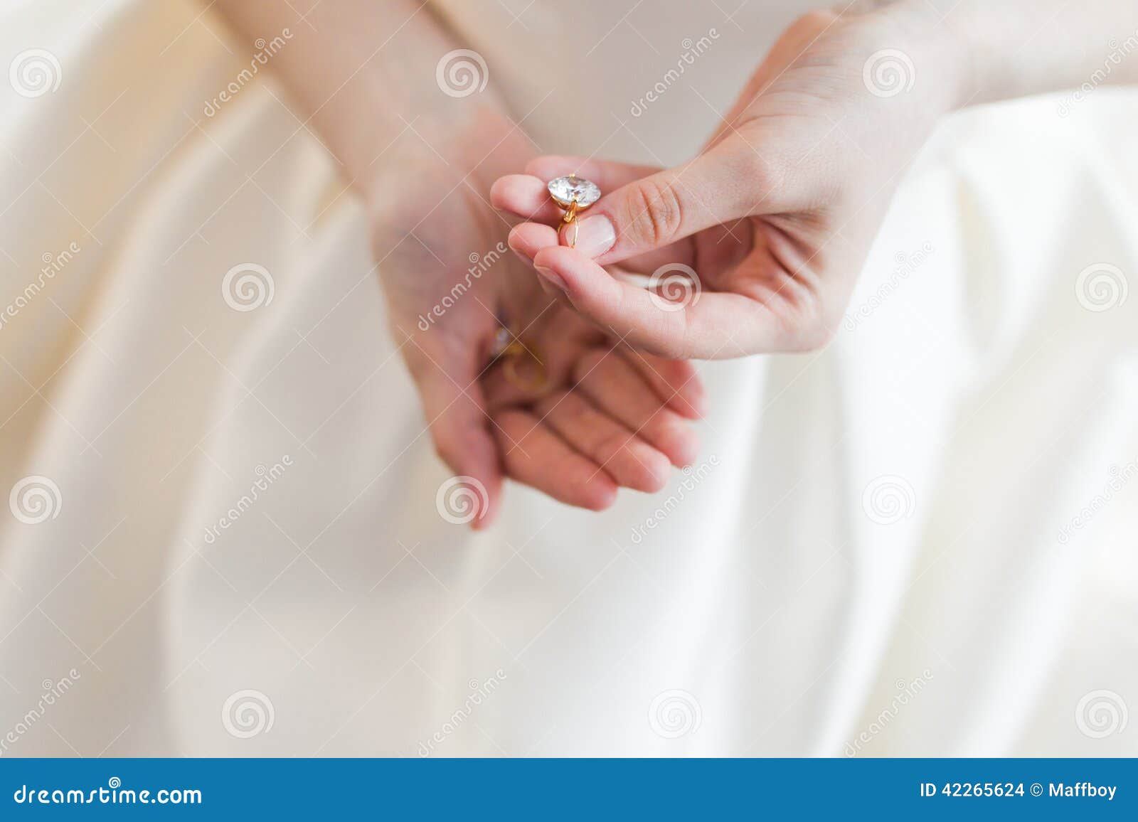 Earring in hand stock photo. Image of hand, beautiful - 42265624