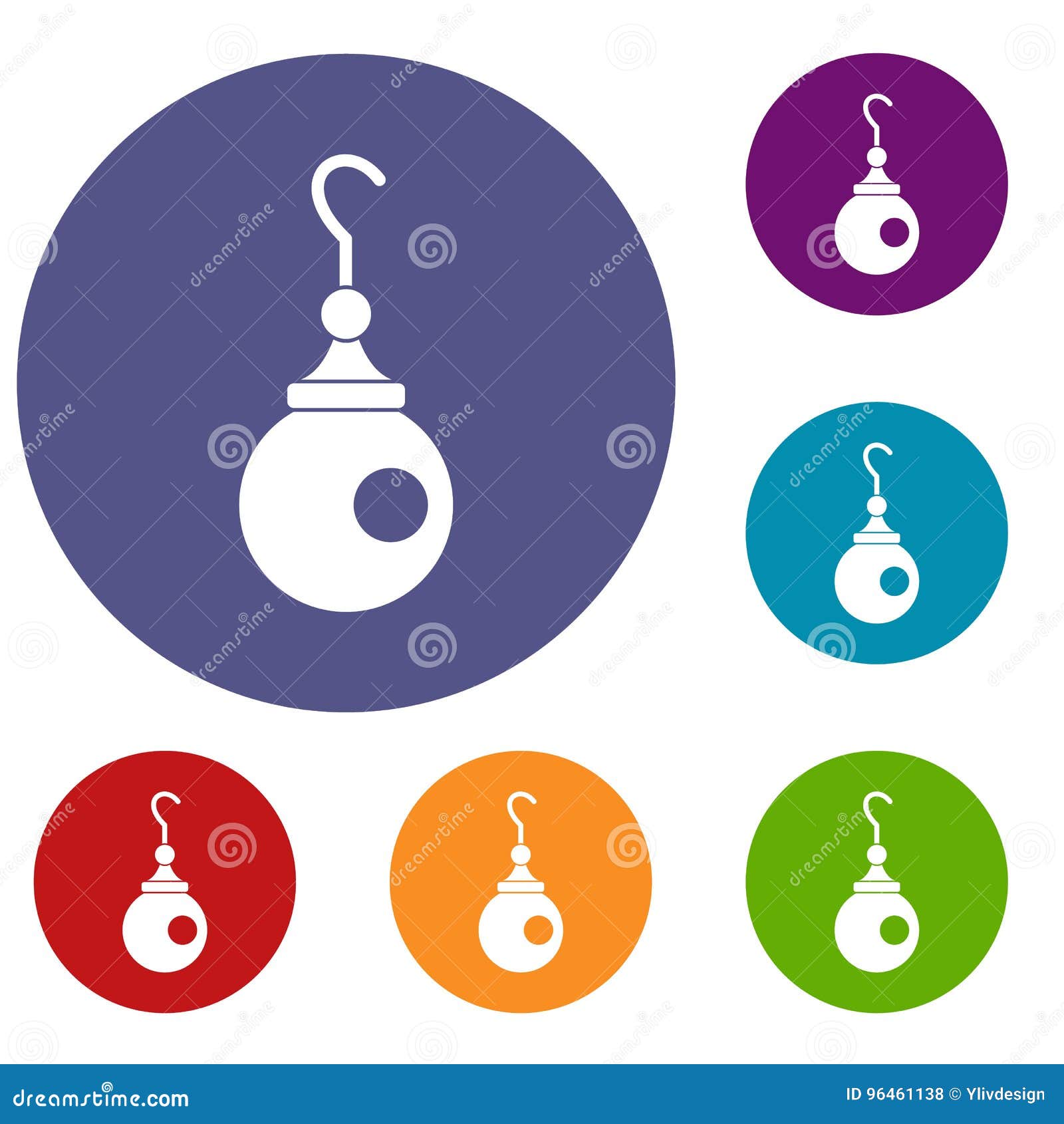 Earring icons set stock vector. Illustration of jewel - 96461138