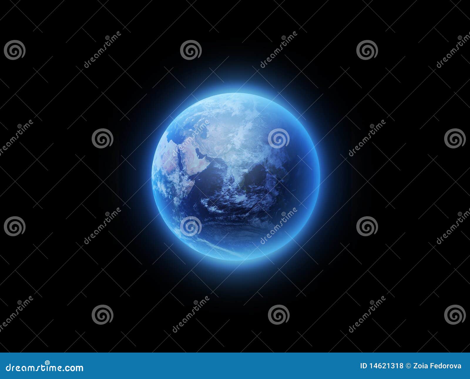 Earth stock illustration. Illustration of blue, light - 14621318