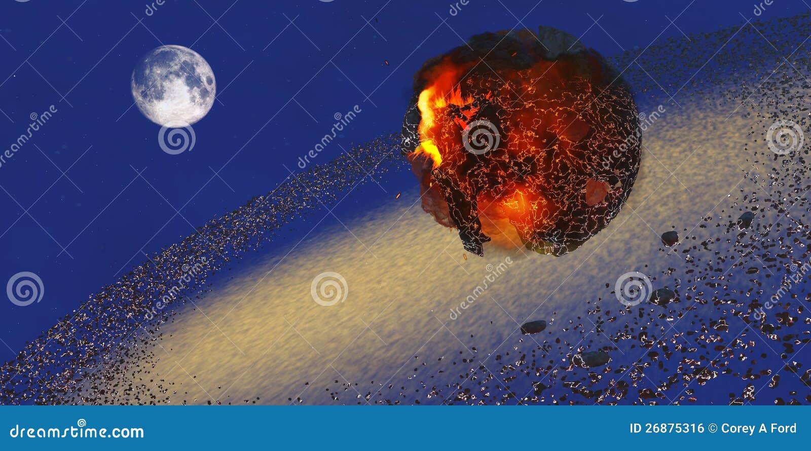 Earth 2012 stock photo. Image of explosion, destruction - 26875316