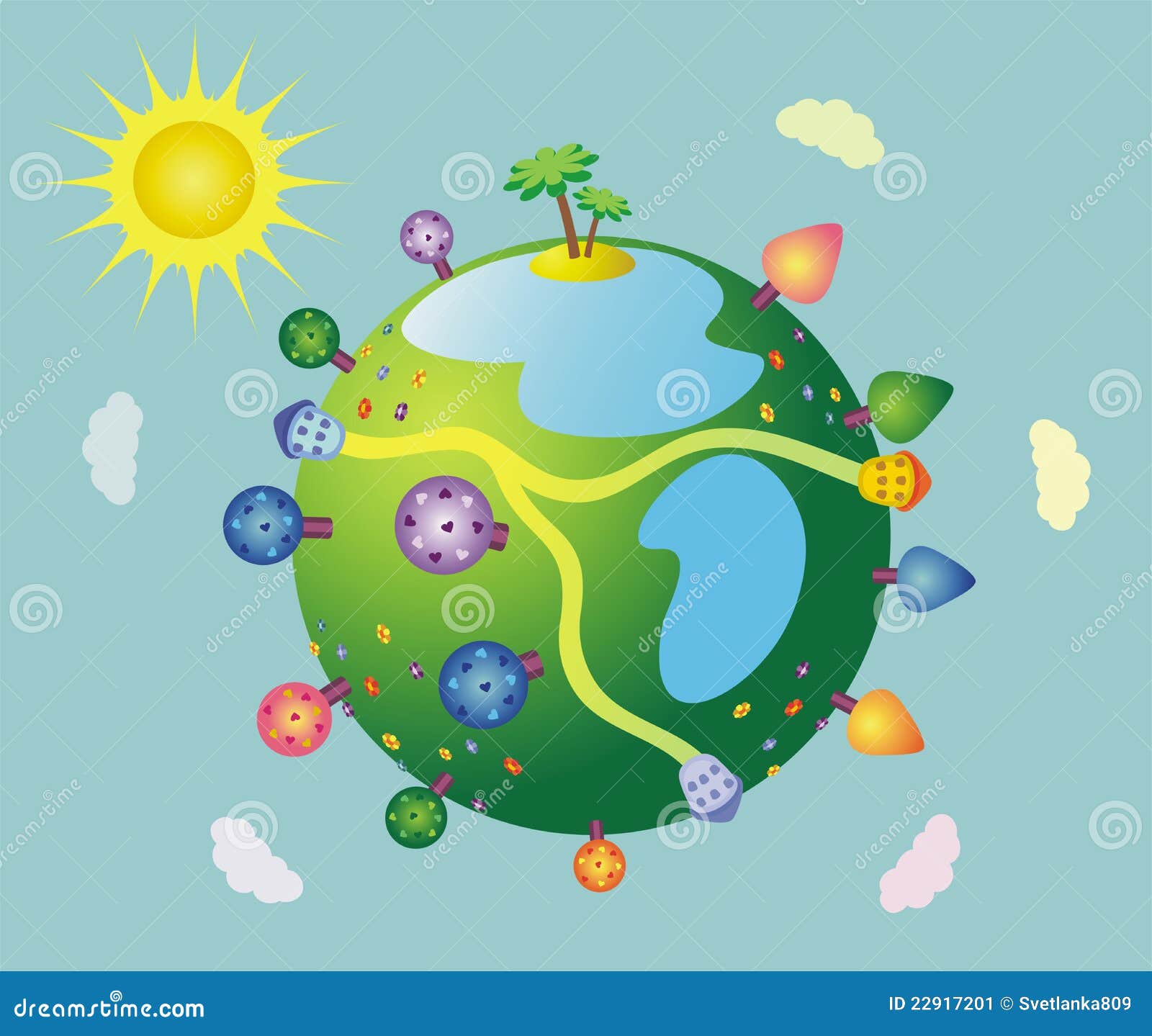 Earth stock vector. Illustration of sphere, land, world - 22917201