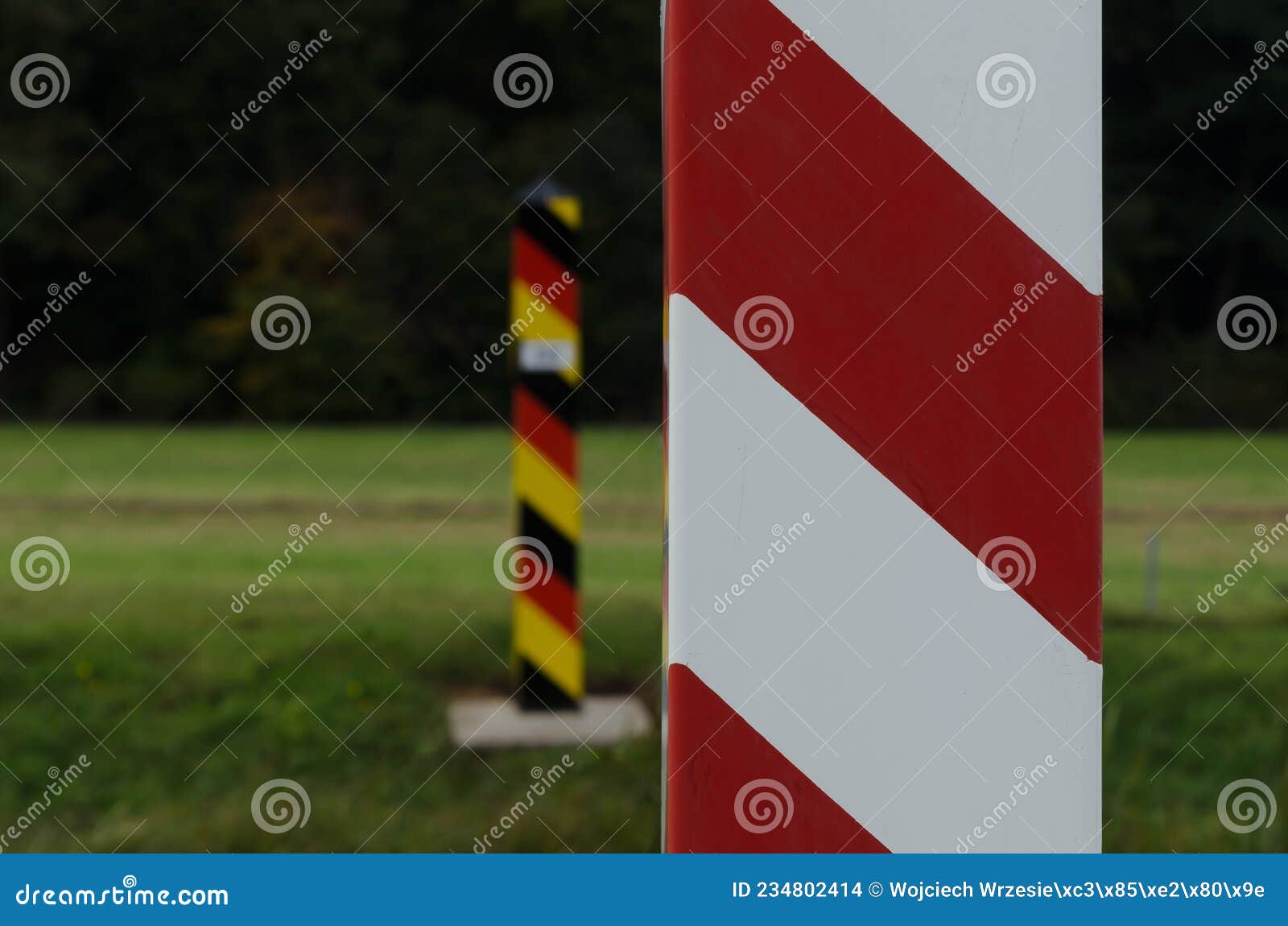 STATE BORDER POSTS stock photo. Image of gate, emblem - 234802414