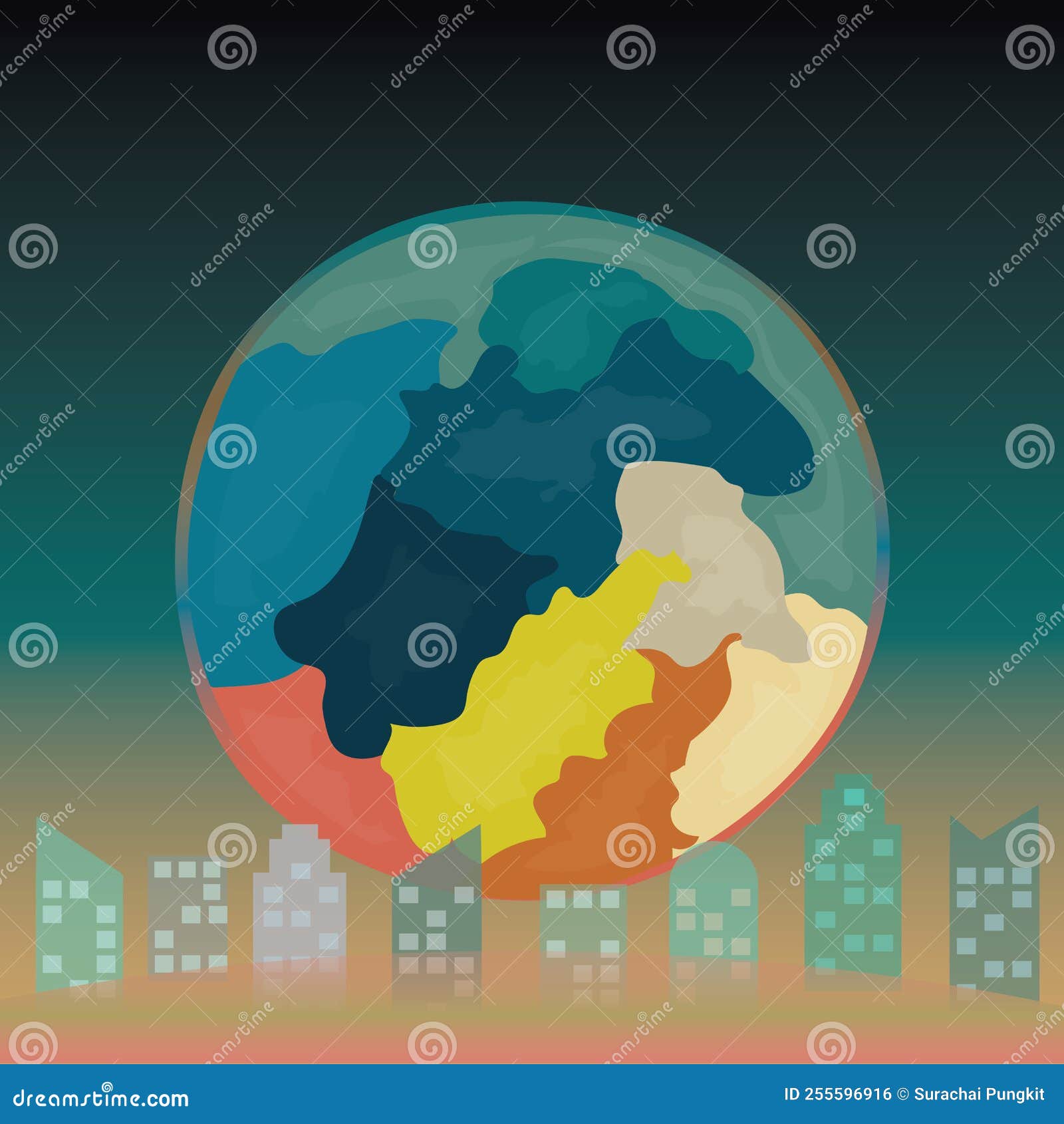Colorful Planet Earth. Background Design of Colors and Gradients Stock ...