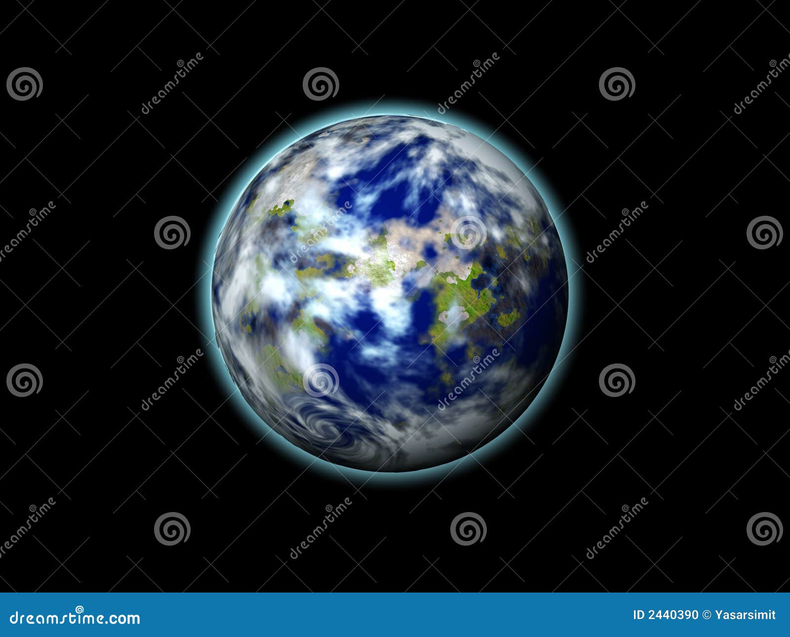 Earth 3d stock illustration. Illustration of abstract - 2440390