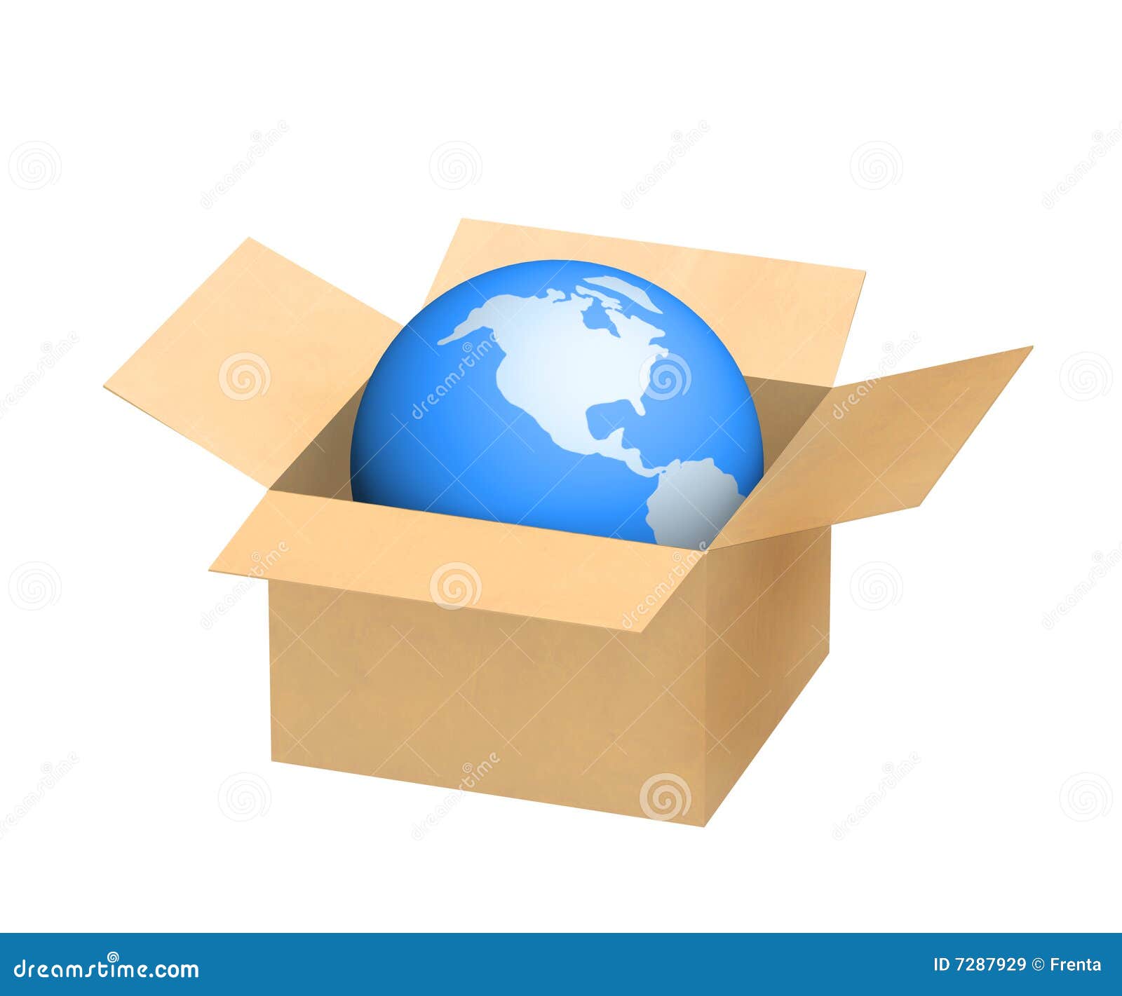 Earth stock illustration. Illustration of package, gift - 7287929