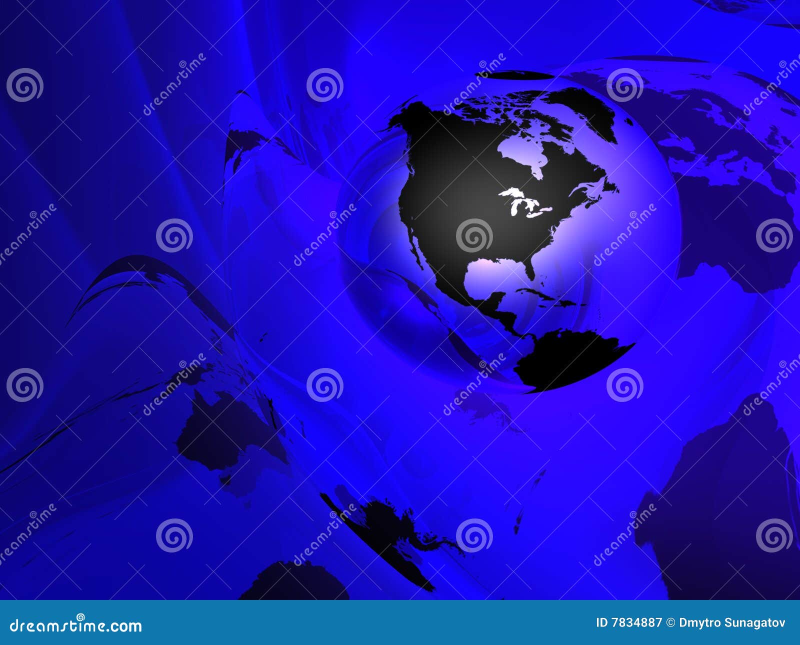 Earth, Abstract 3d Illustration Stock Illustration - Illustration of ...