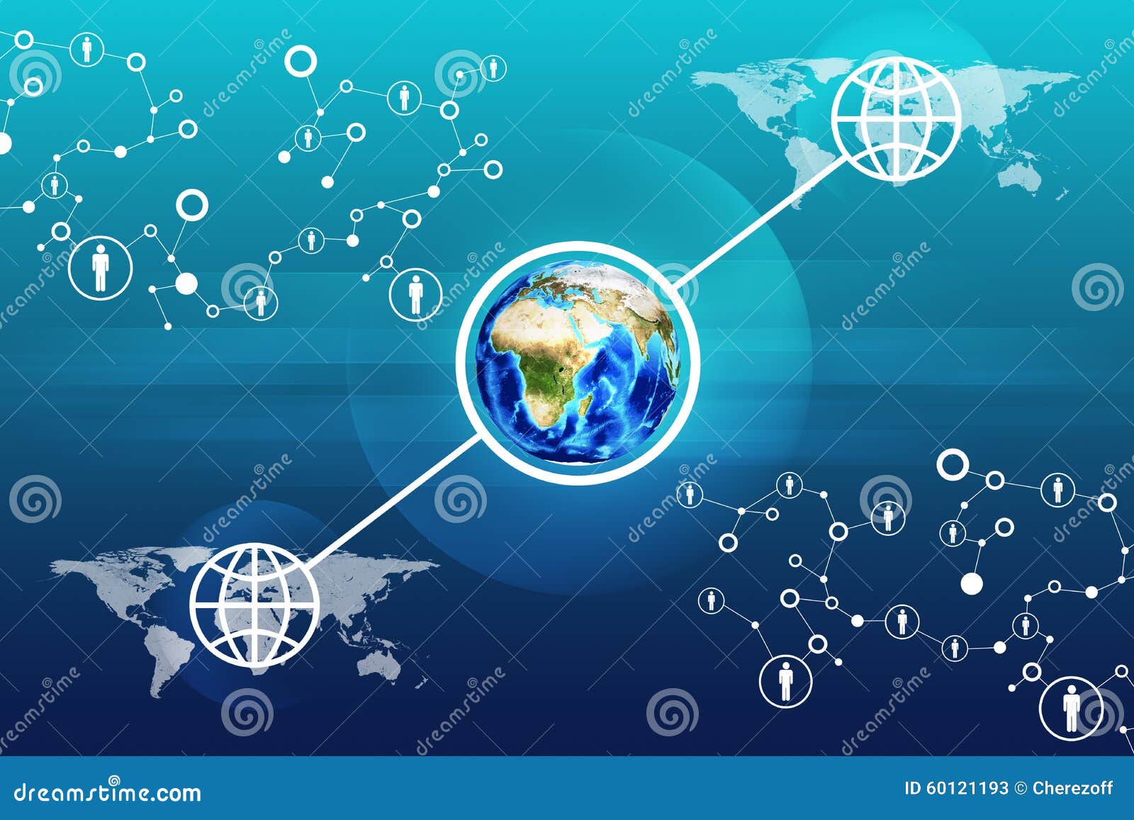 Earth on Abstract Background Stock Illustration - Illustration of ...