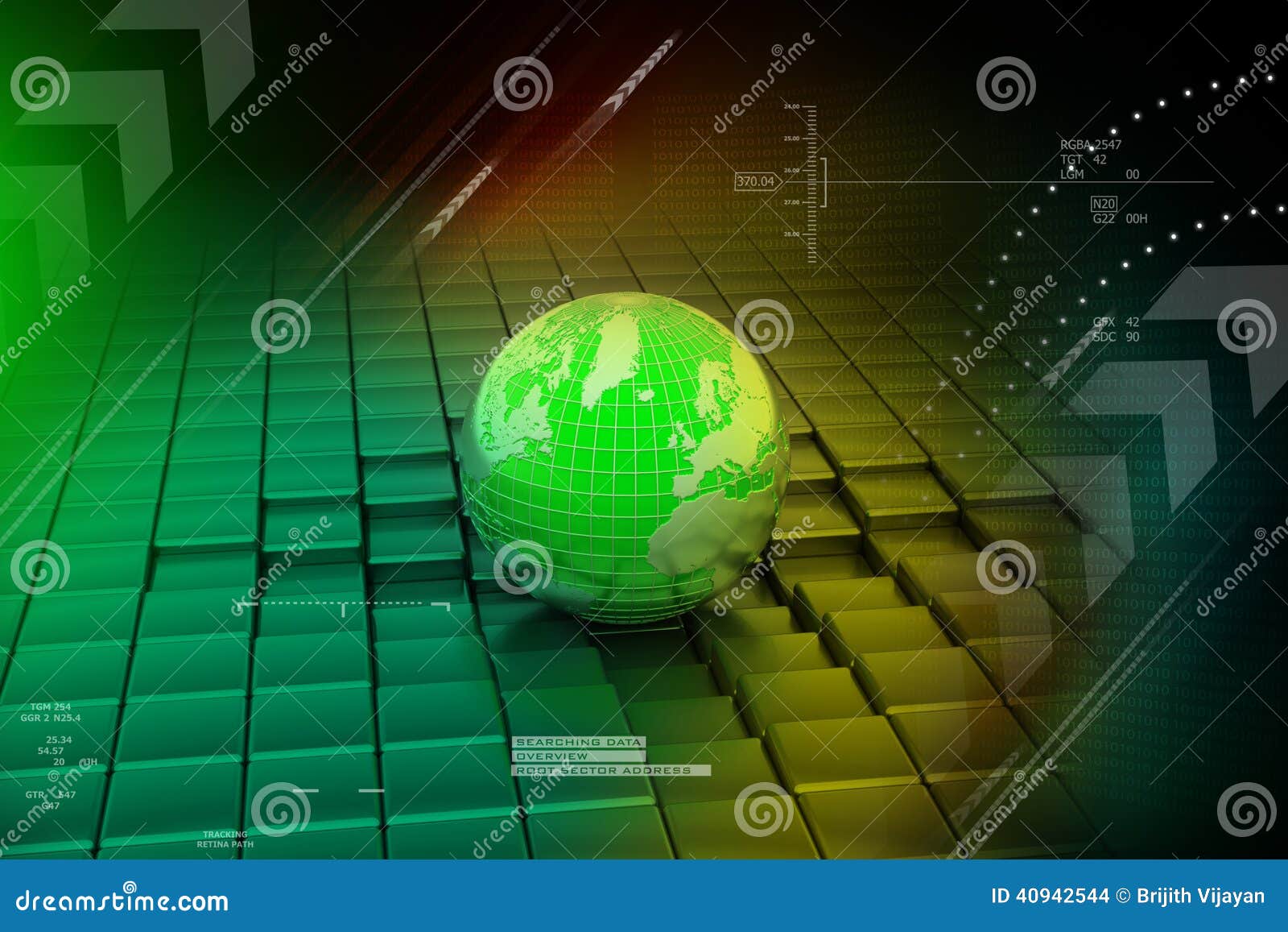 Earth in Abstract Background Stock Illustration - Illustration of ...