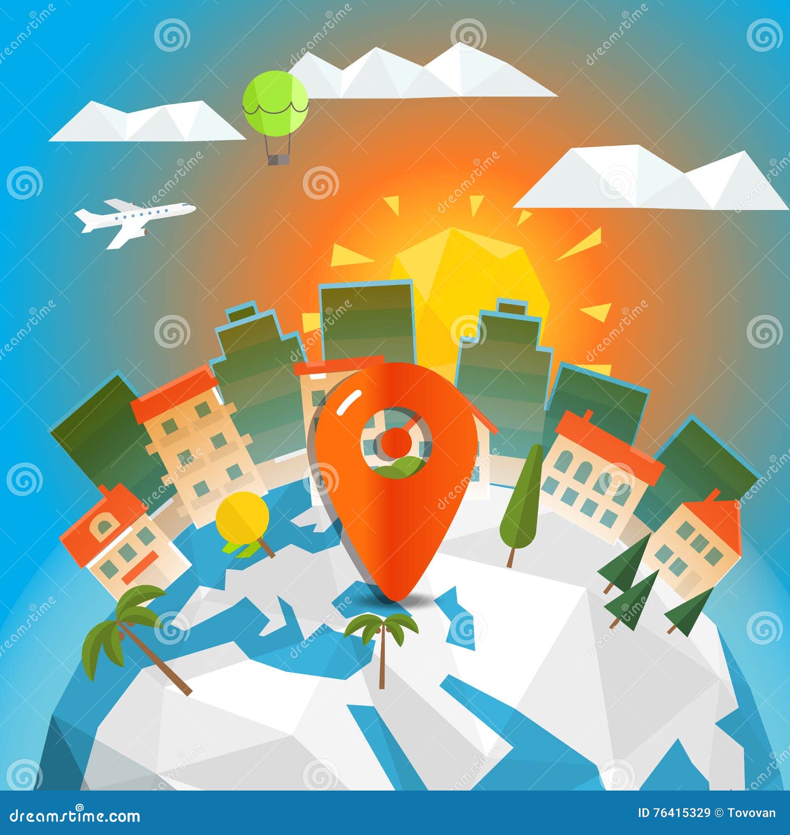 The Earth with Abstract World Map Stock Vector - Illustration of ...