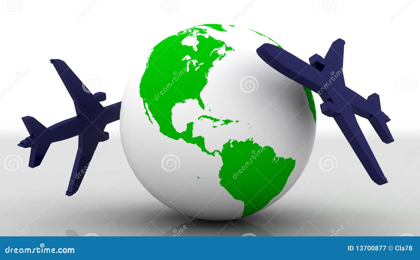 Earth and airplane stock illustration. Illustration of design - 13700877