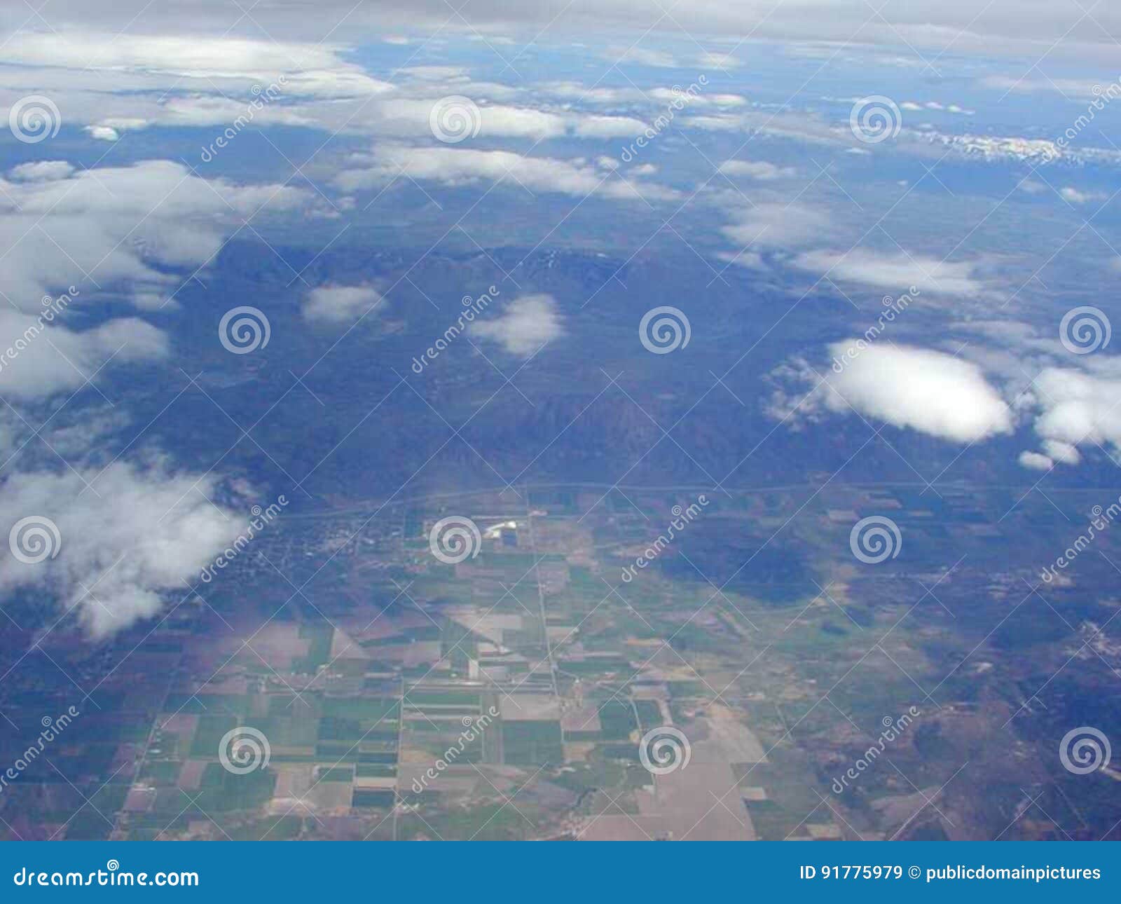 Earth From Airplane Picture. Image: 91775979