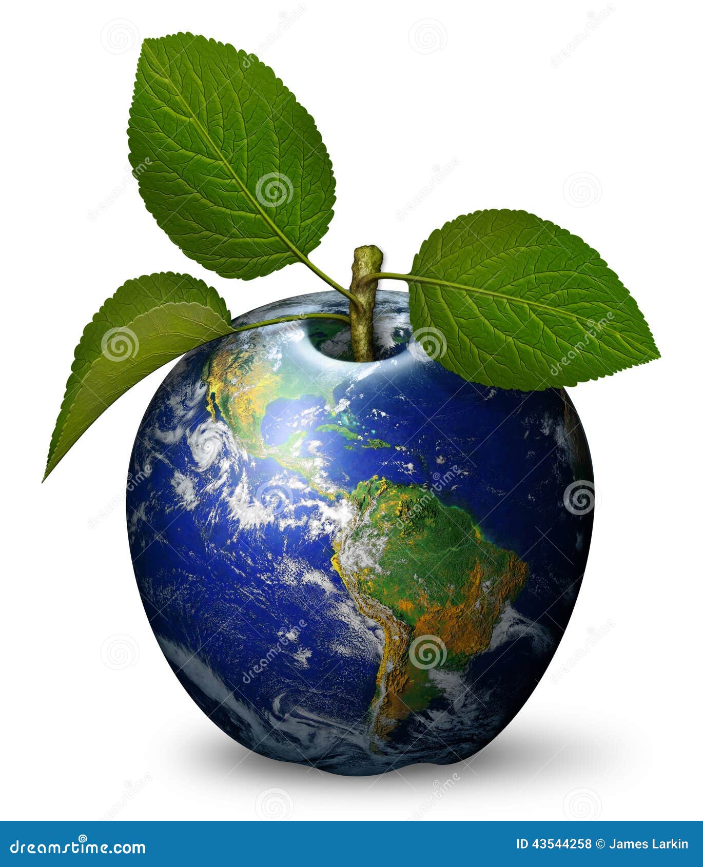 Earth Apple stock illustration. Illustration of ecology - 43544258