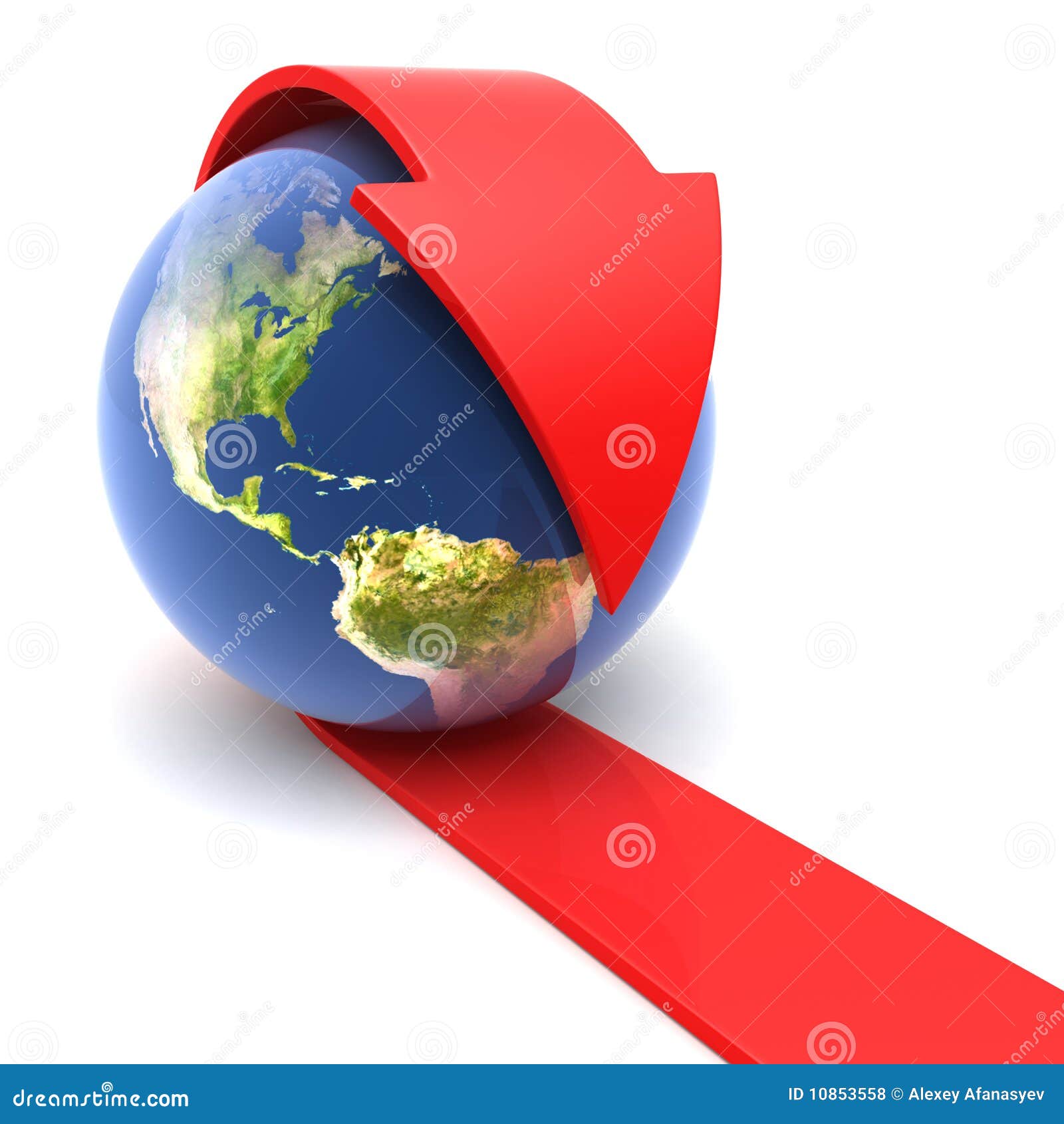 Earth_arrow stock illustration. Illustration of environment - 10853558