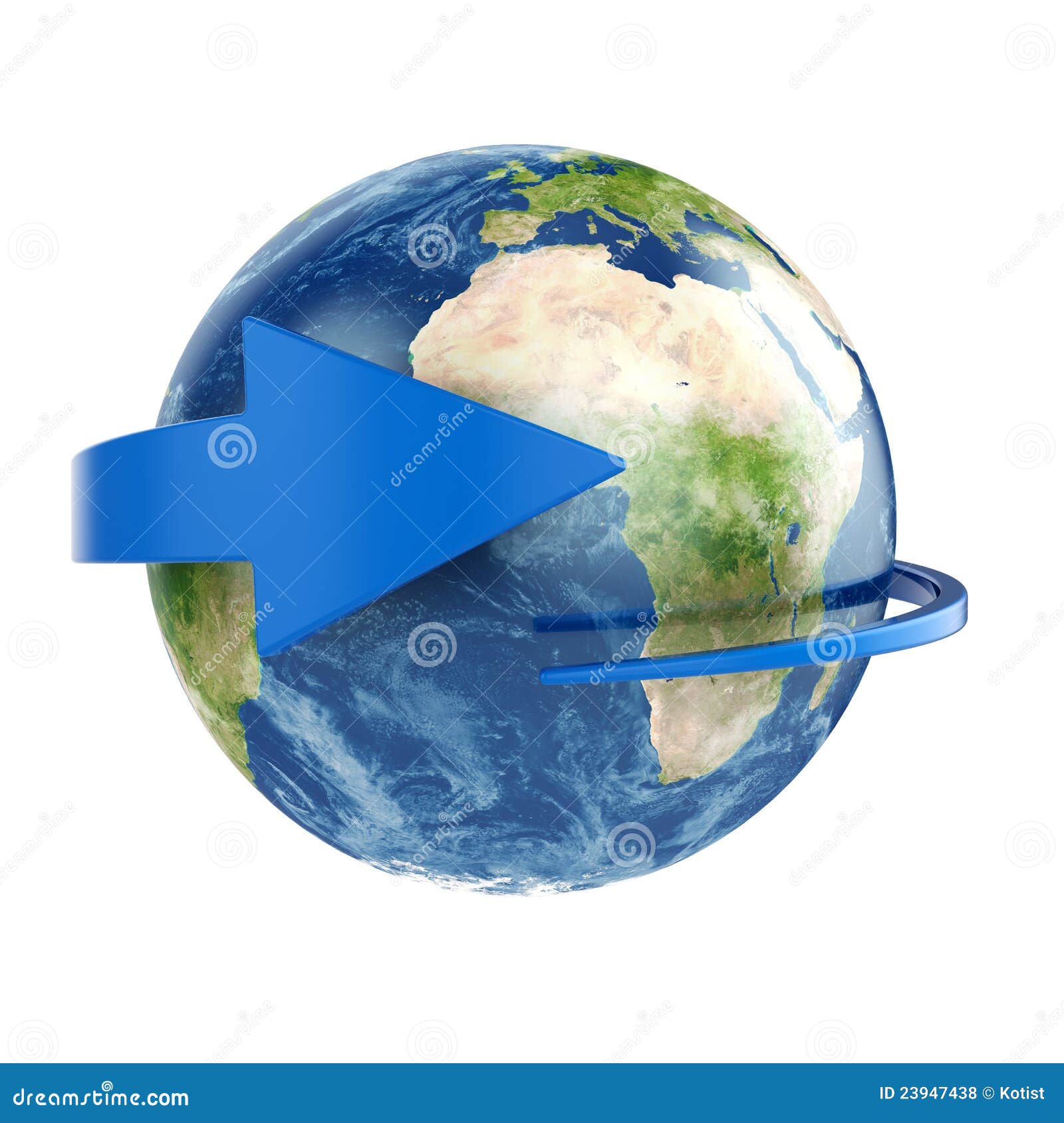 Earth with arrow stock illustration. Illustration of cartography - 23947438