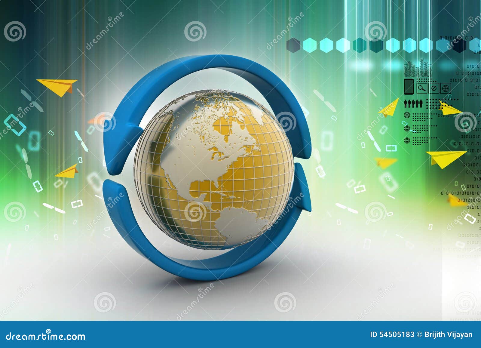 Earth And Arrow Royalty-Free Stock Photography | CartoonDealer.com ...