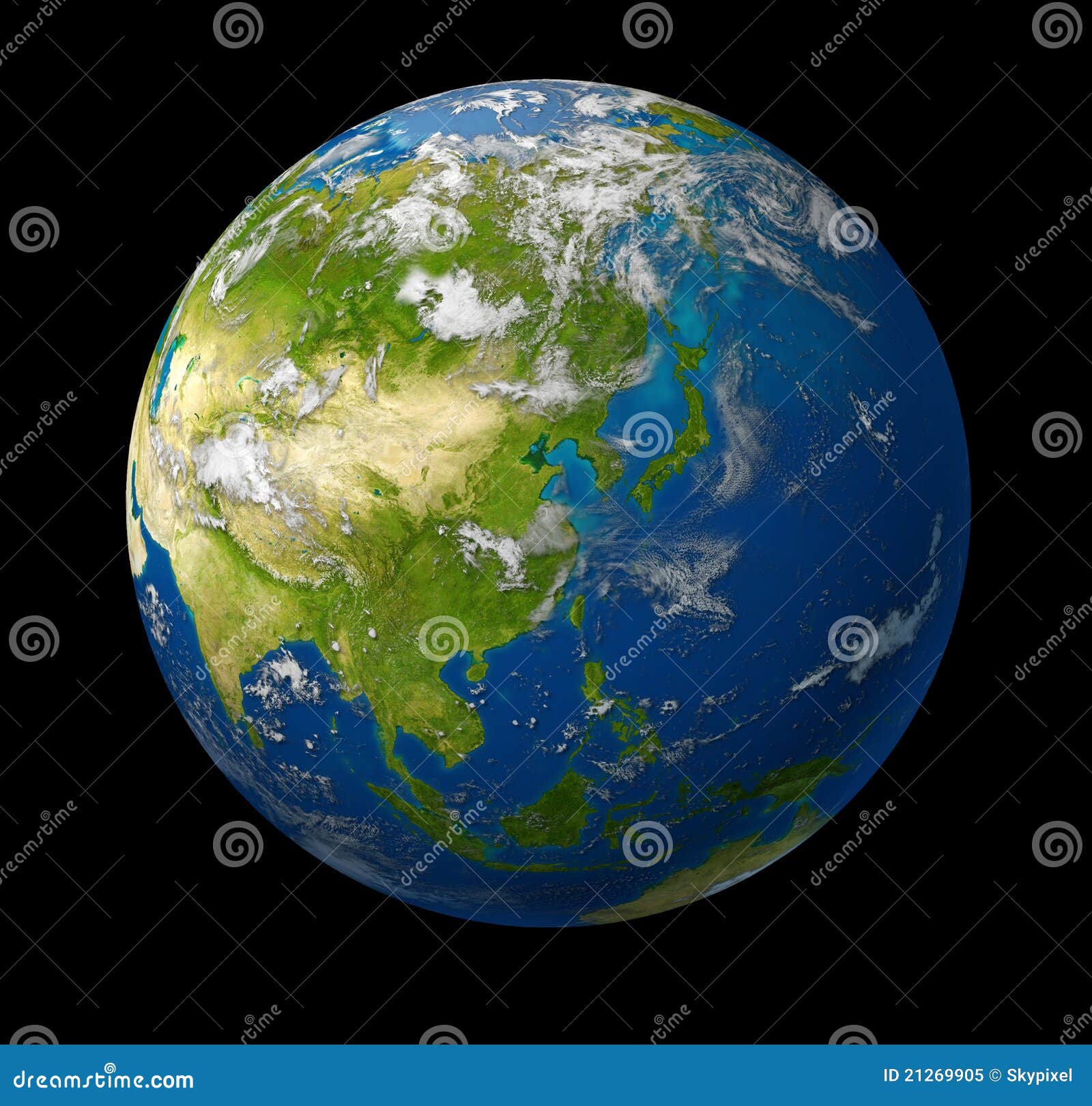 Earth Asia stock illustration. Illustration of korea - 21269905