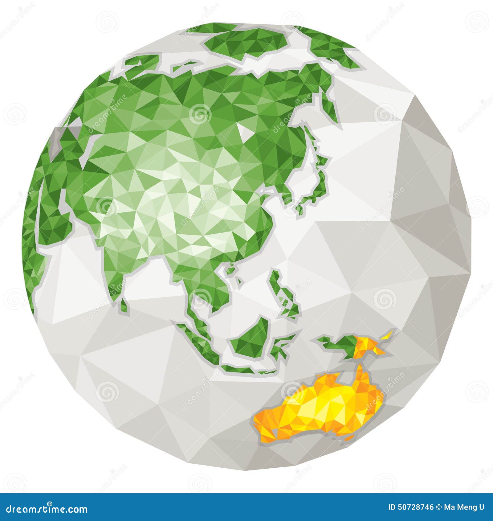 Earth - Asia and Asia Pacific Area Stock Vector - Illustration of ...