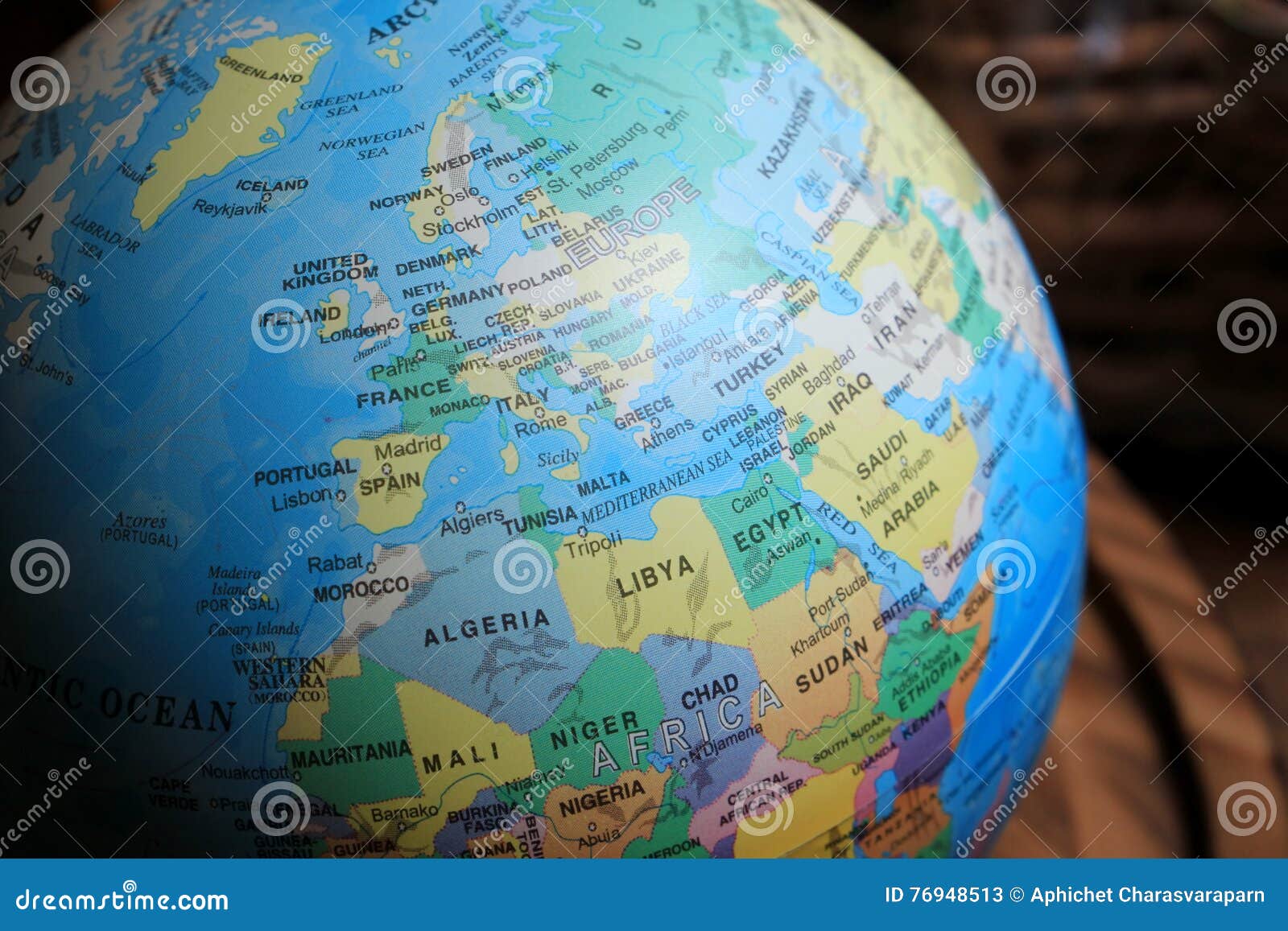 Earth ball, globe stock image. Image of pole, saudi, ocean - 76948513