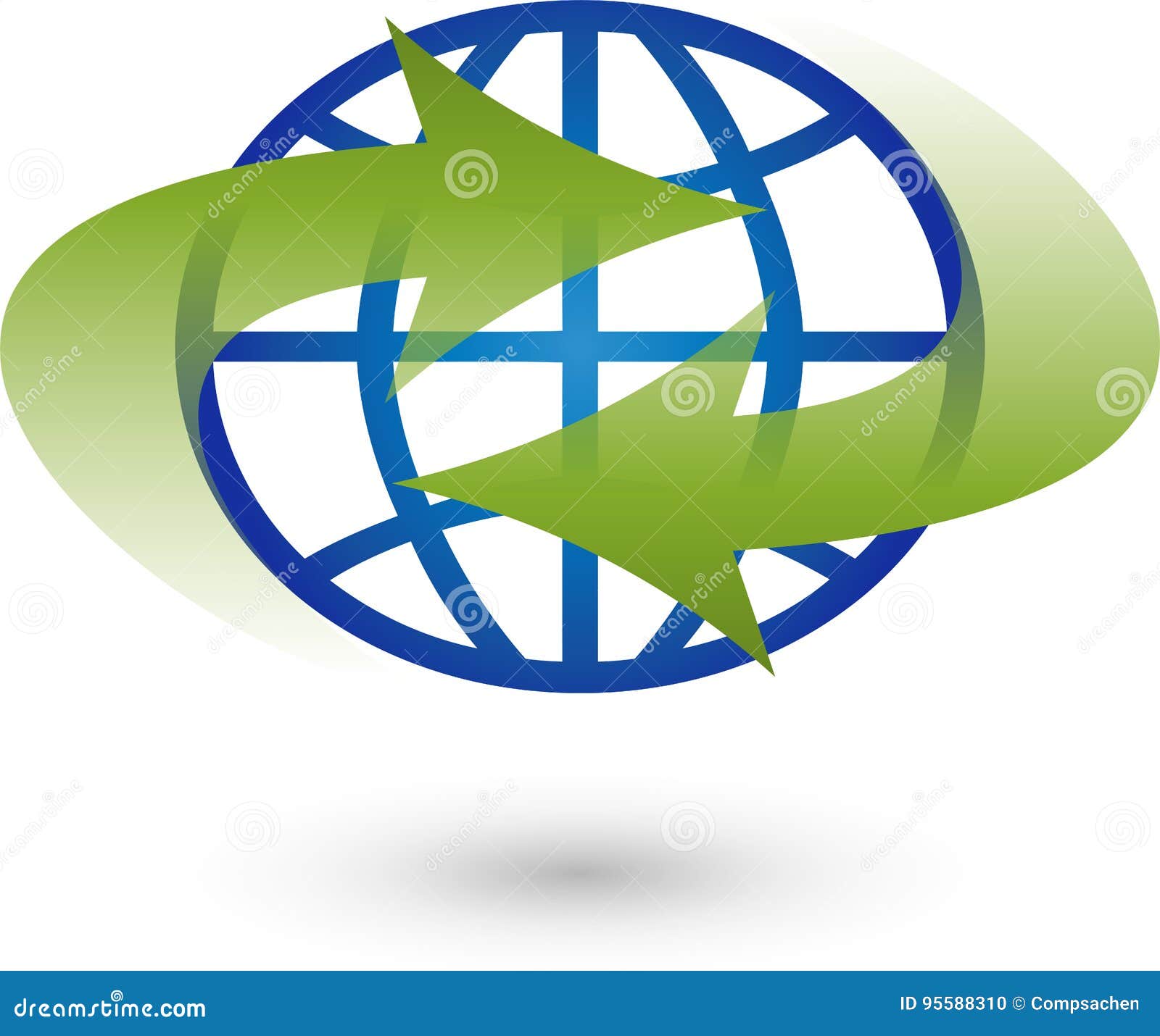 Earth Ball Logo, Earth Logo, Transportation And Logistics Logo Vector ...