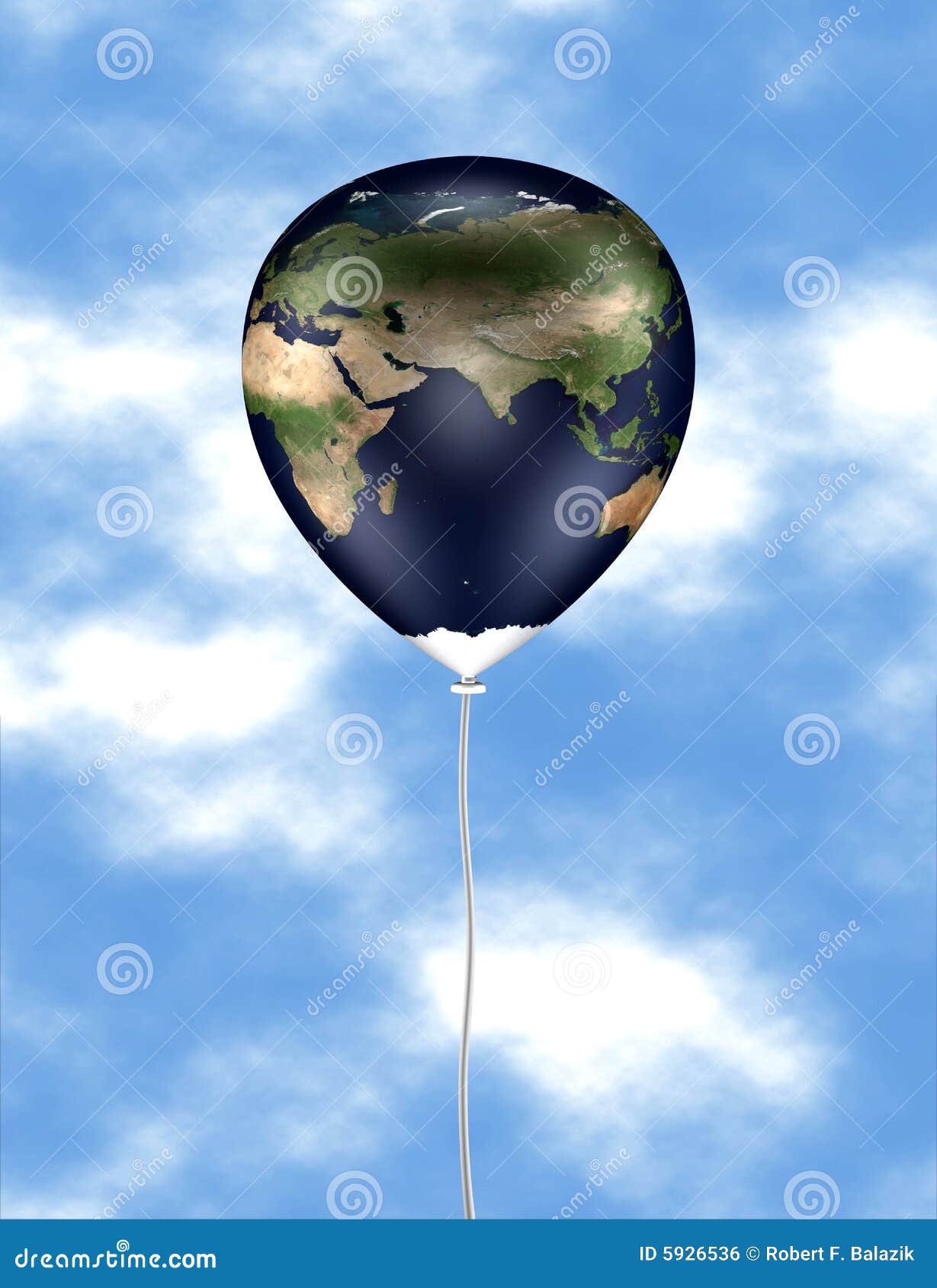 Earth balloon 02 stock illustration. Illustration of drift - 5926536