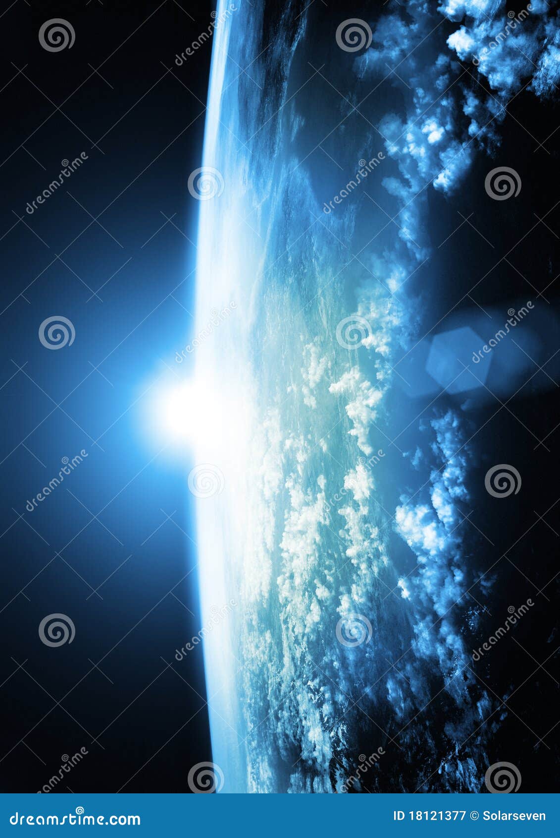 Earth - Blue Horizons stock illustration. Illustration of science ...