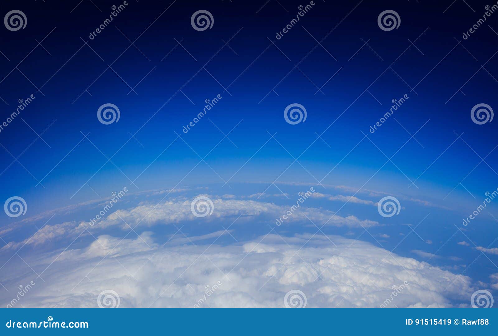 Earth - Blue Sky and Clouds - View from Space Stock Image - Image of ...