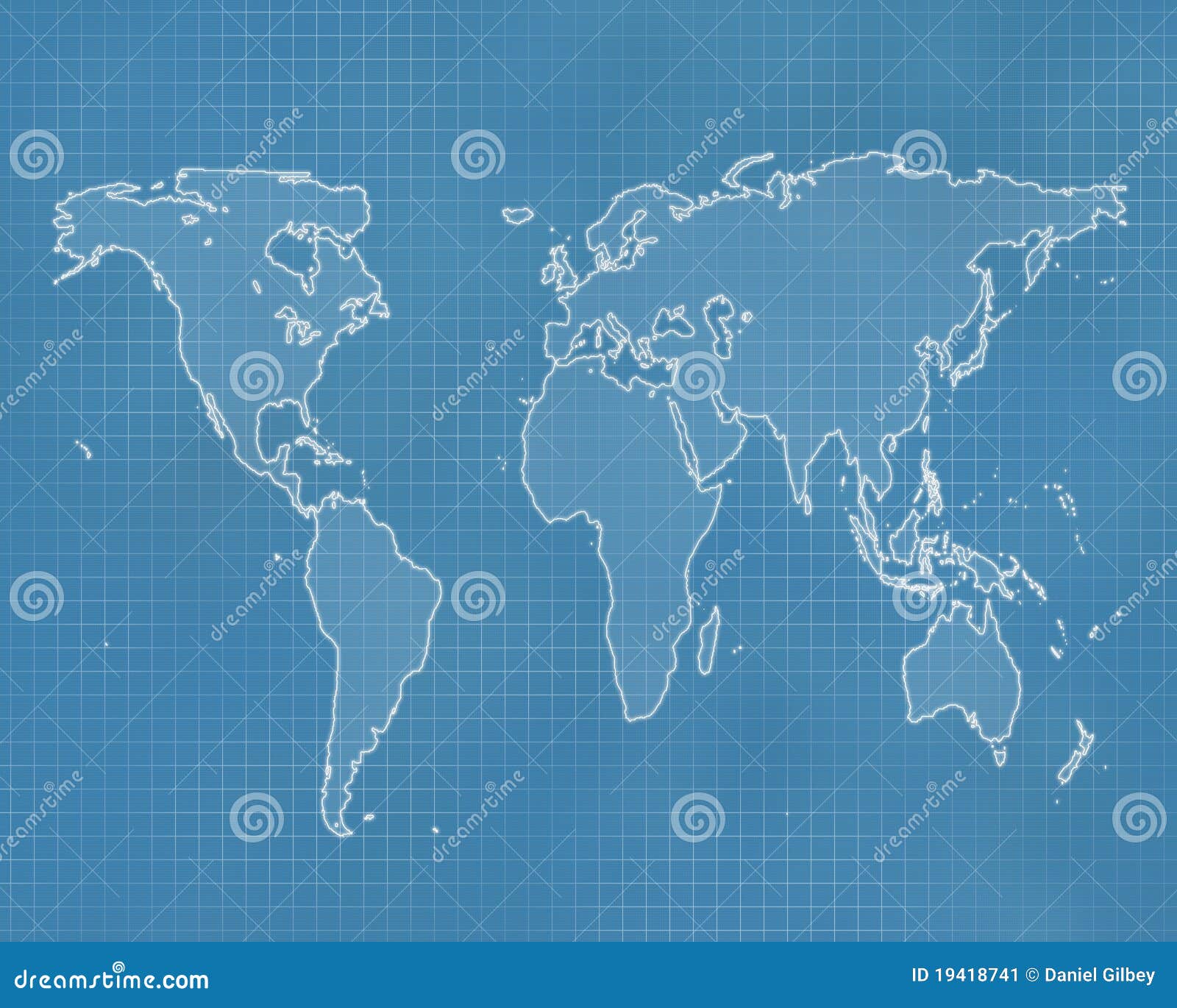 Earth blueprint stock image. Image of australia, continents - 19418741
