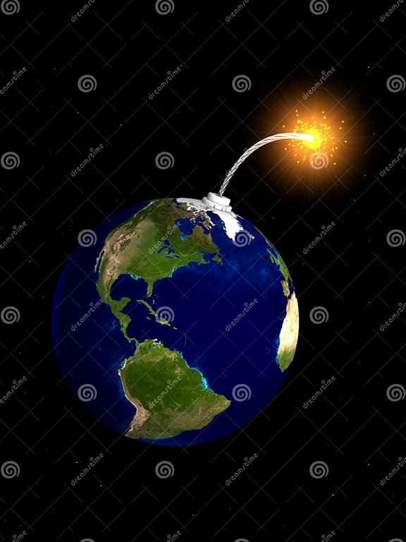 Earth bomb stock image. Image of europe, north, asia, planet - 1481795