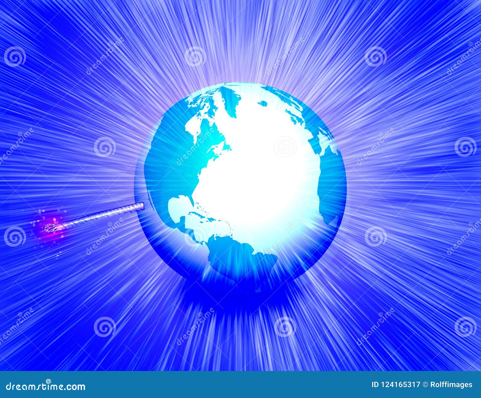 Earth Bomb stock illustration. Illustration of bomber - 124165317