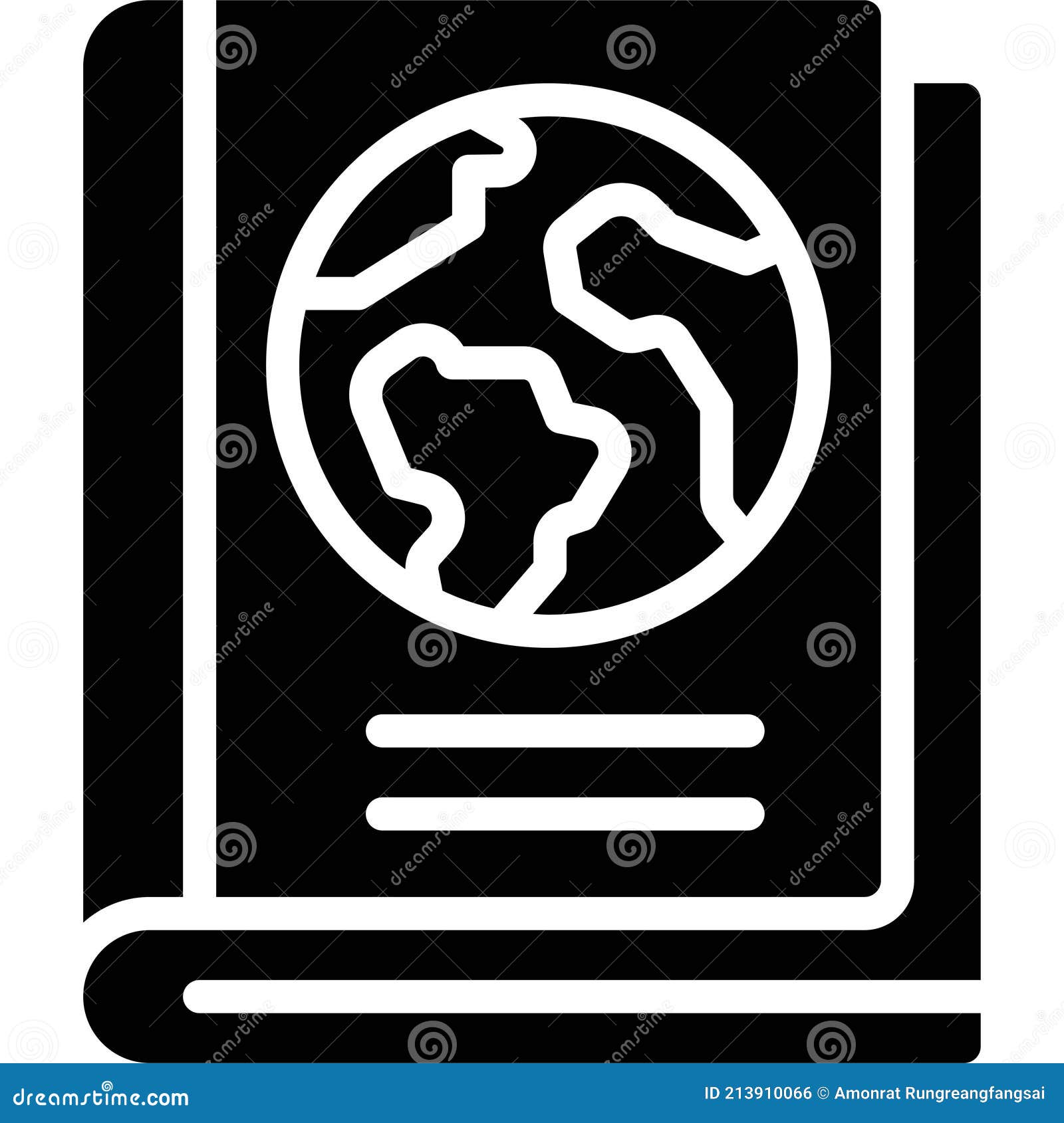 Earth Book Icon, Earth Day Related Vector Stock Vector - Illustration ...