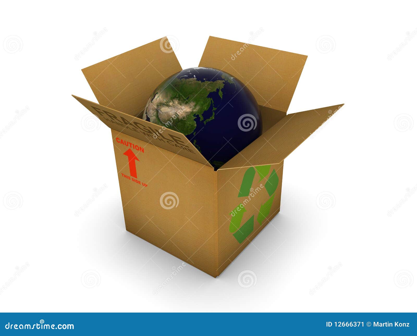 Earth in box stock illustration. Illustration of card - 12666371