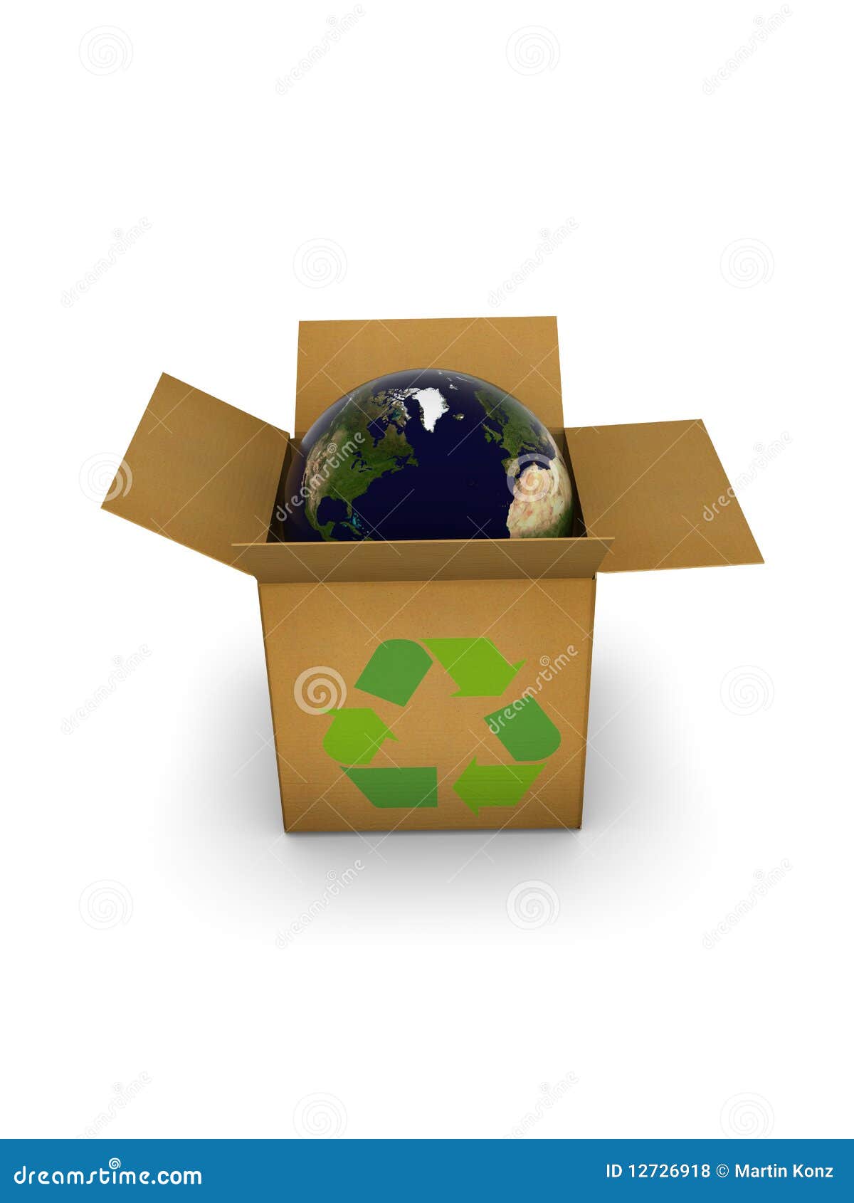 Earth in box stock illustration. Illustration of business - 12726918