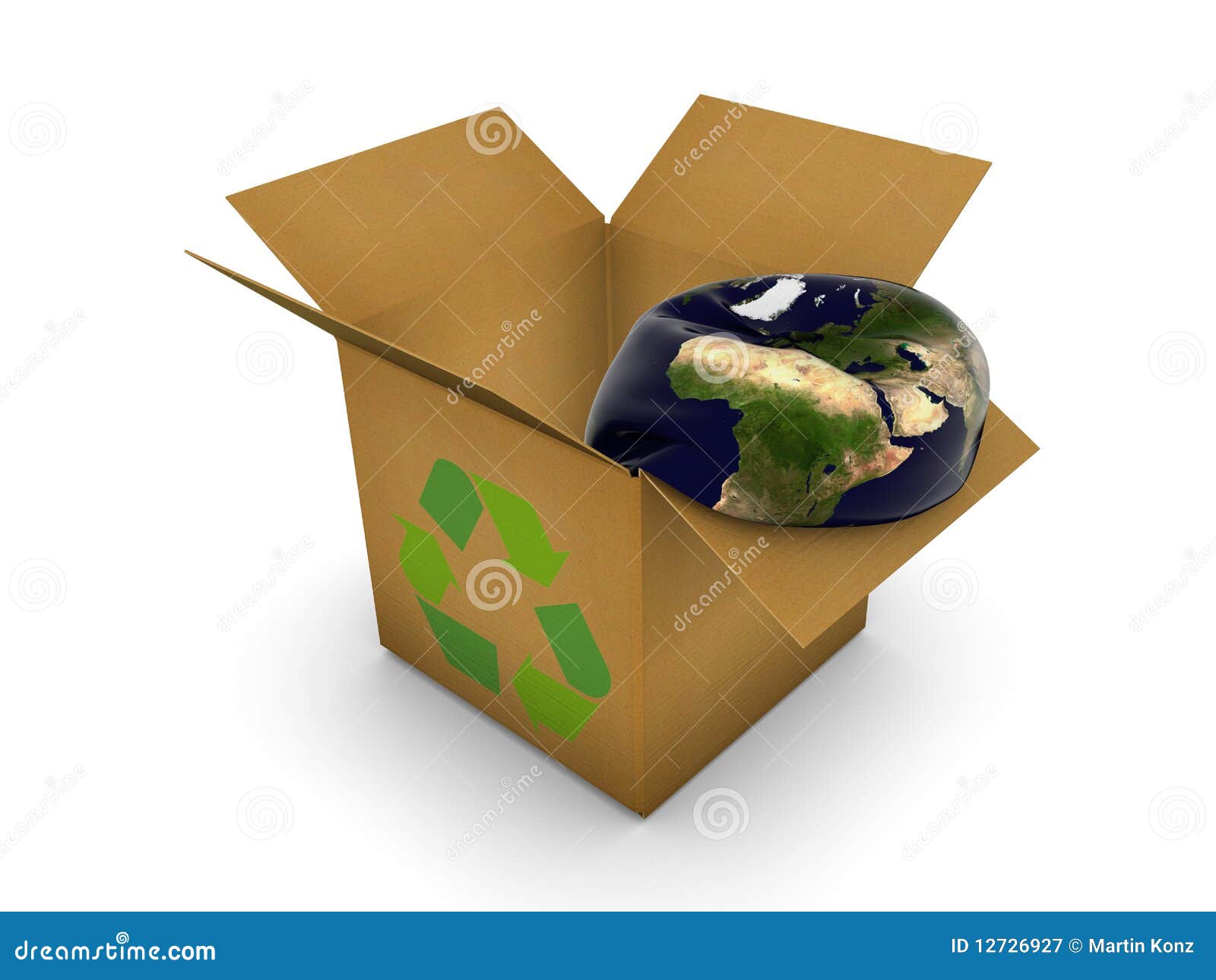 Earth in box stock illustration. Illustration of environment - 12726927