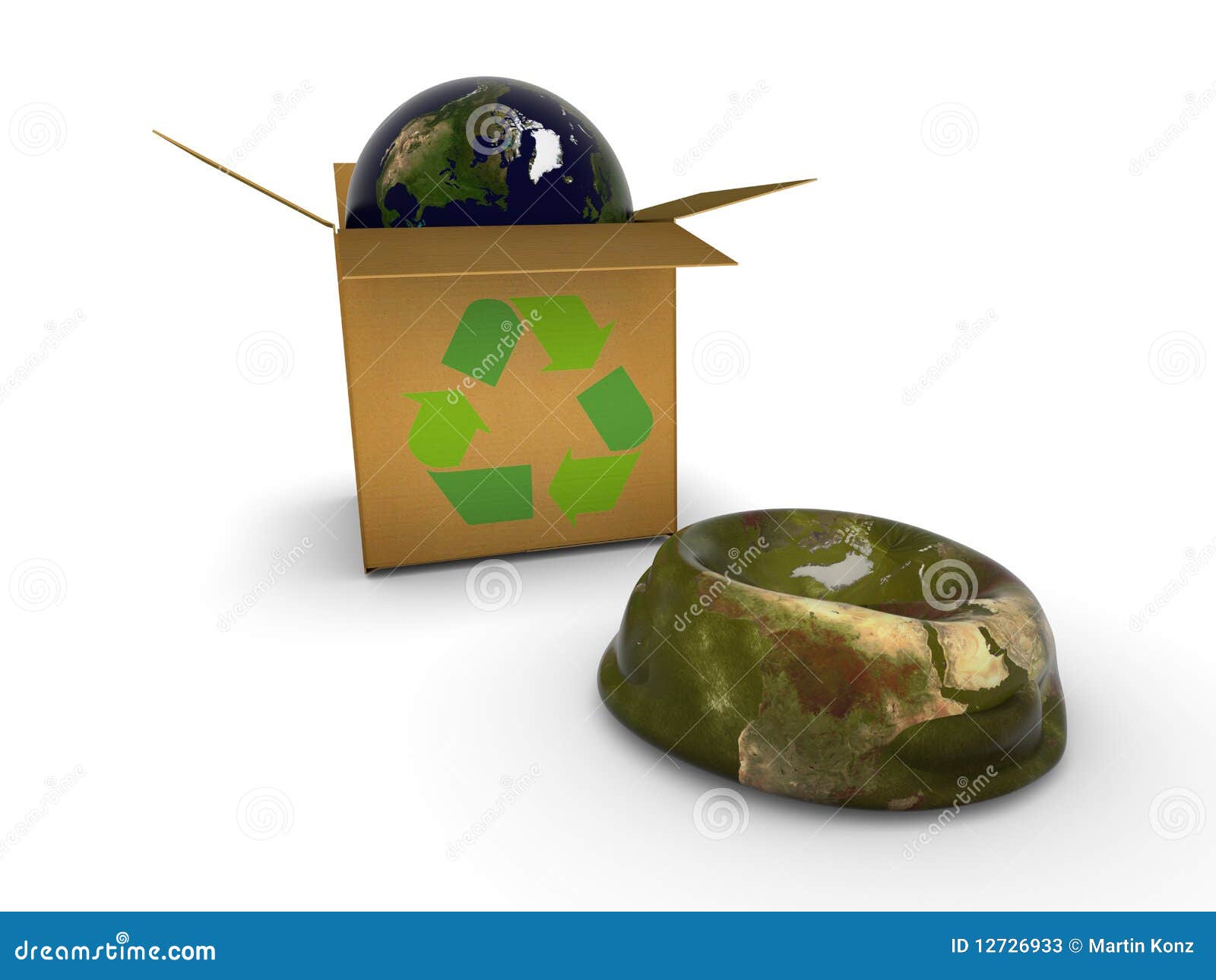 Earth in box stock illustration. Illustration of storage - 12726933