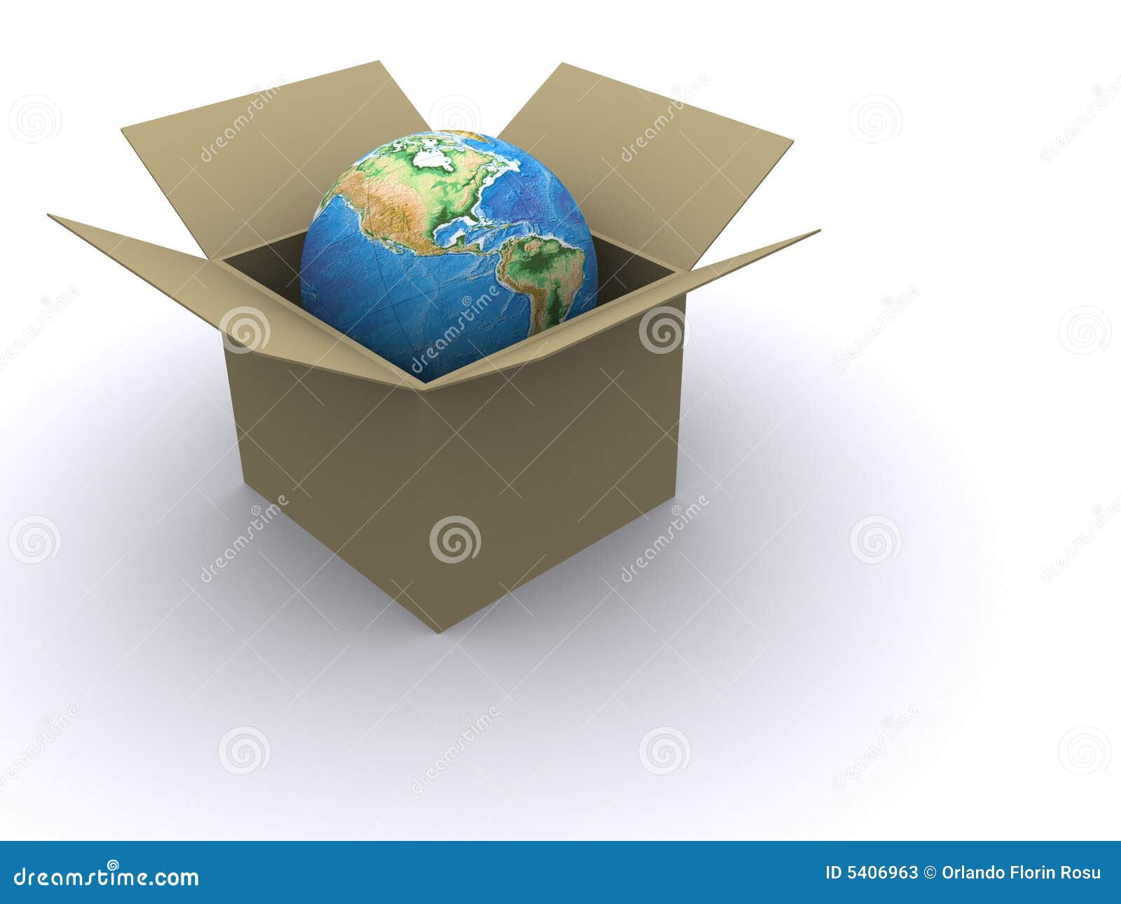 Earth in box stock illustration. Illustration of environment - 5406963