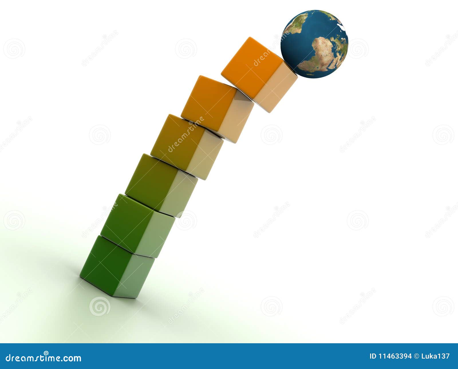 Earth on Boxes stock illustration. Illustration of color - 11463394