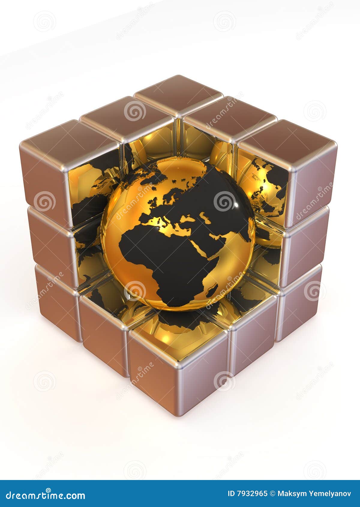 Earth and boxes stock illustration. Illustration of heap - 7932965